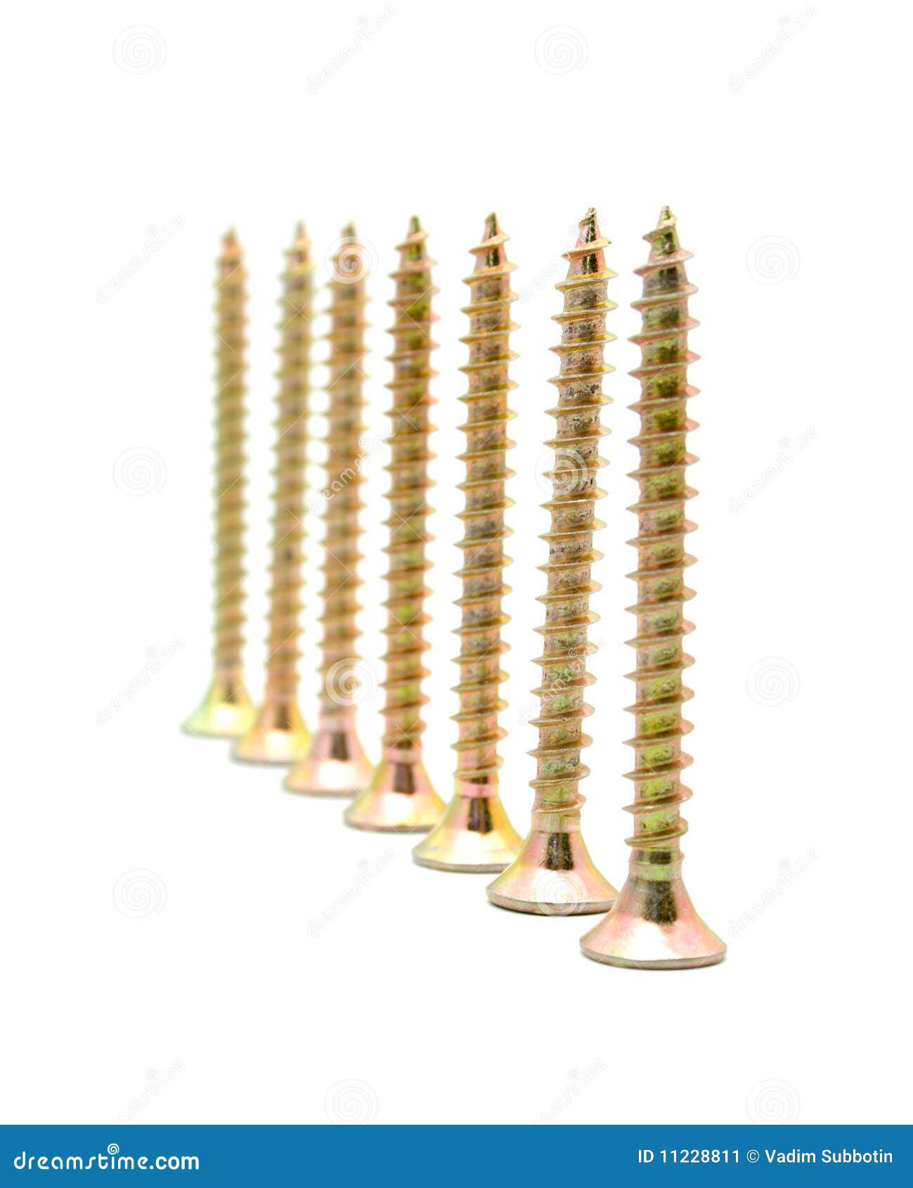 Some screws stock image. Image of bronze, background - 11228811