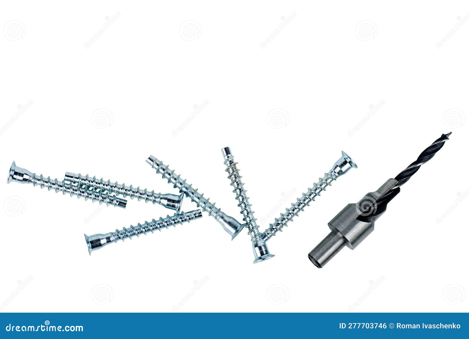 Some Screws Isolated on White Background Stock Photo - Image of ...