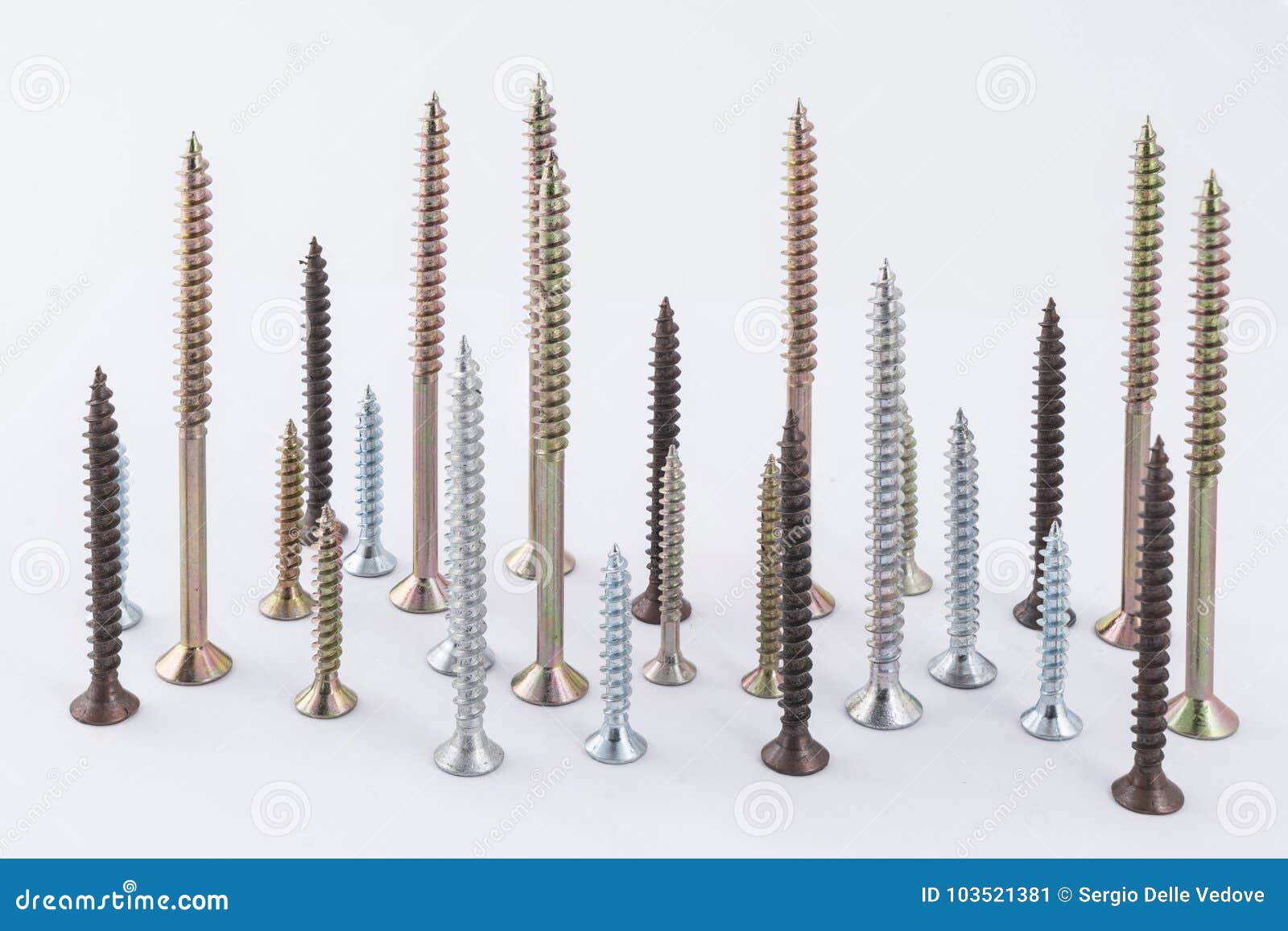 Some screws stock image. Image of mechanic, improvement - 103521381