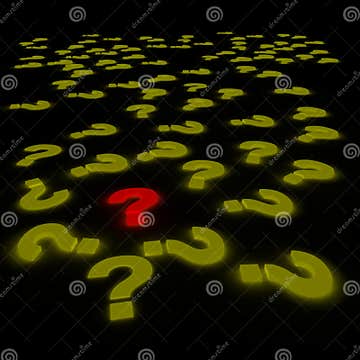 Some Shiny Question Mark and a Red Stock Illustration - Illustration of ...