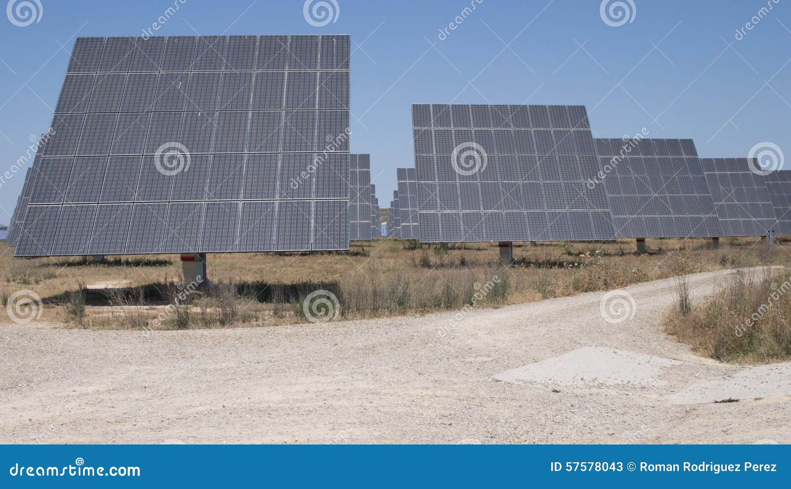 Some solar panels stock image. Image of electricity, sunny - 57578043