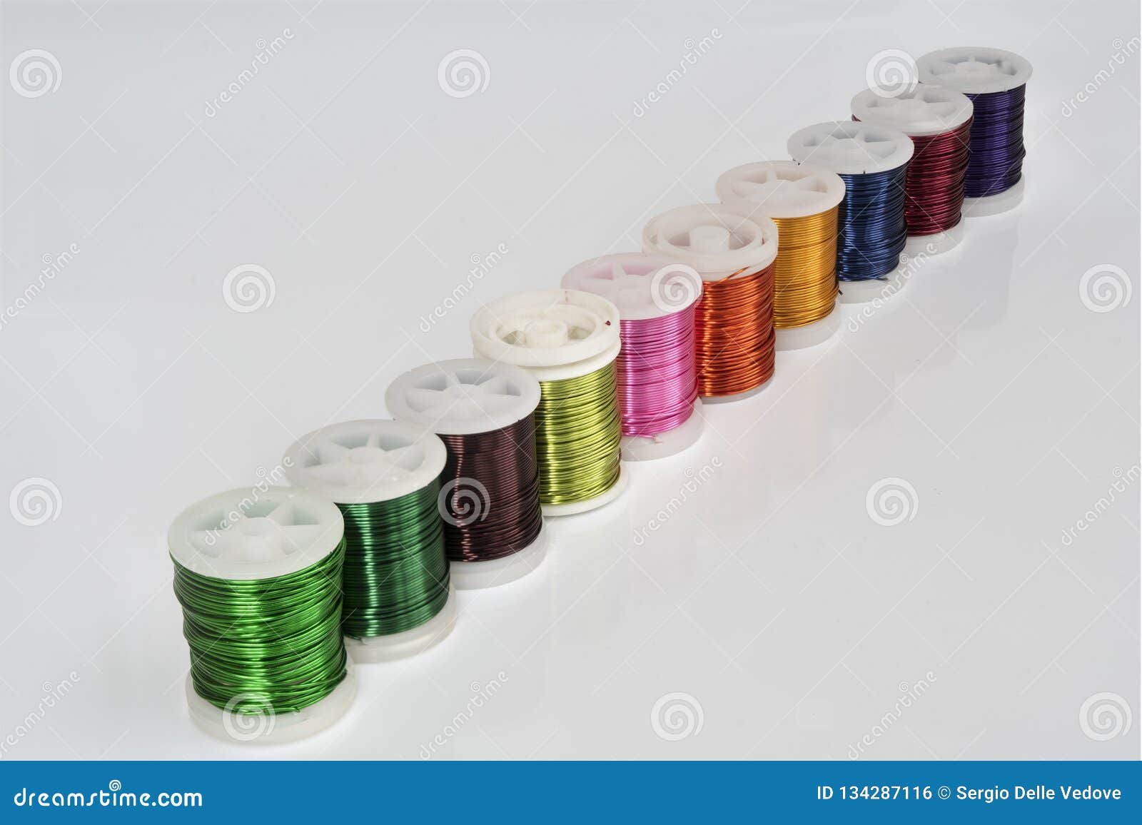Colored metallic thread stock photo. Image of industry - 134287116