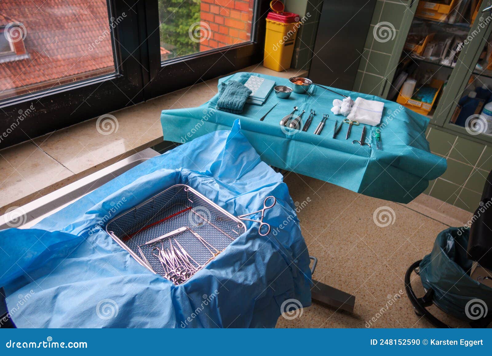Some Sterile Instruments for Performing Small Operation are Placed on ...