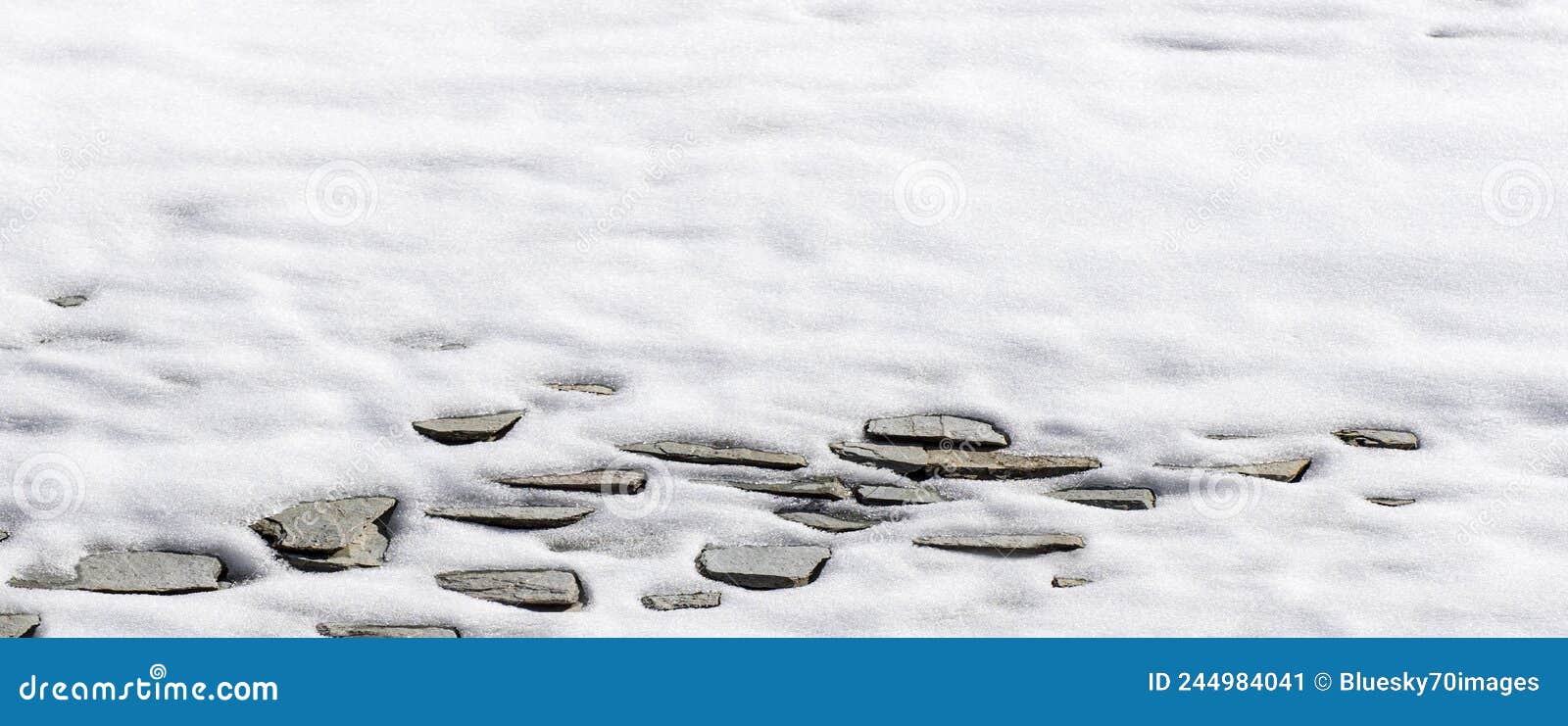 Snowy Backgrounds. Some Stones in Snow. Stock Image - Image of season ...