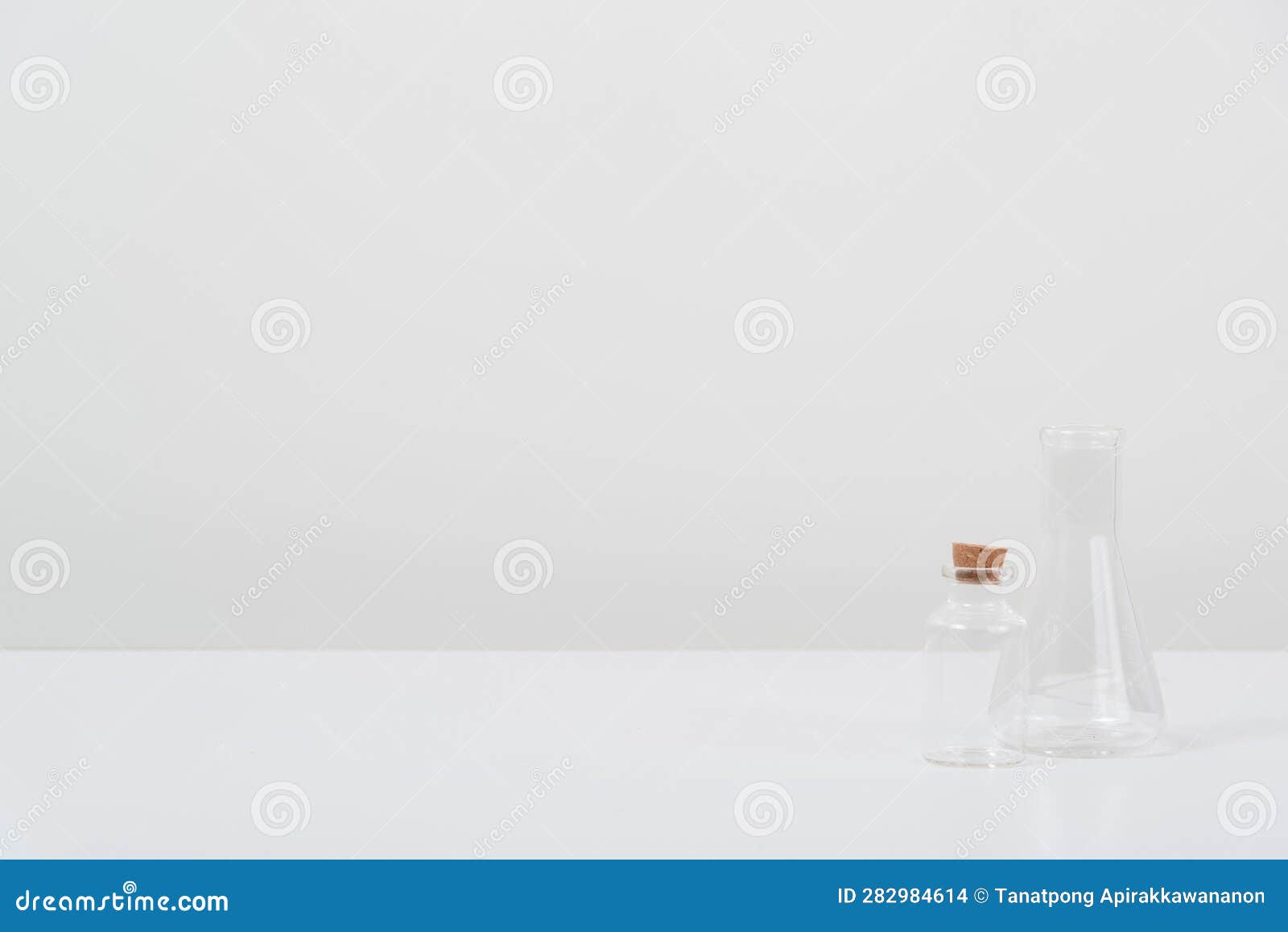 Some Test Tube on the White Table Stock Photo - Image of chemist, exam ...