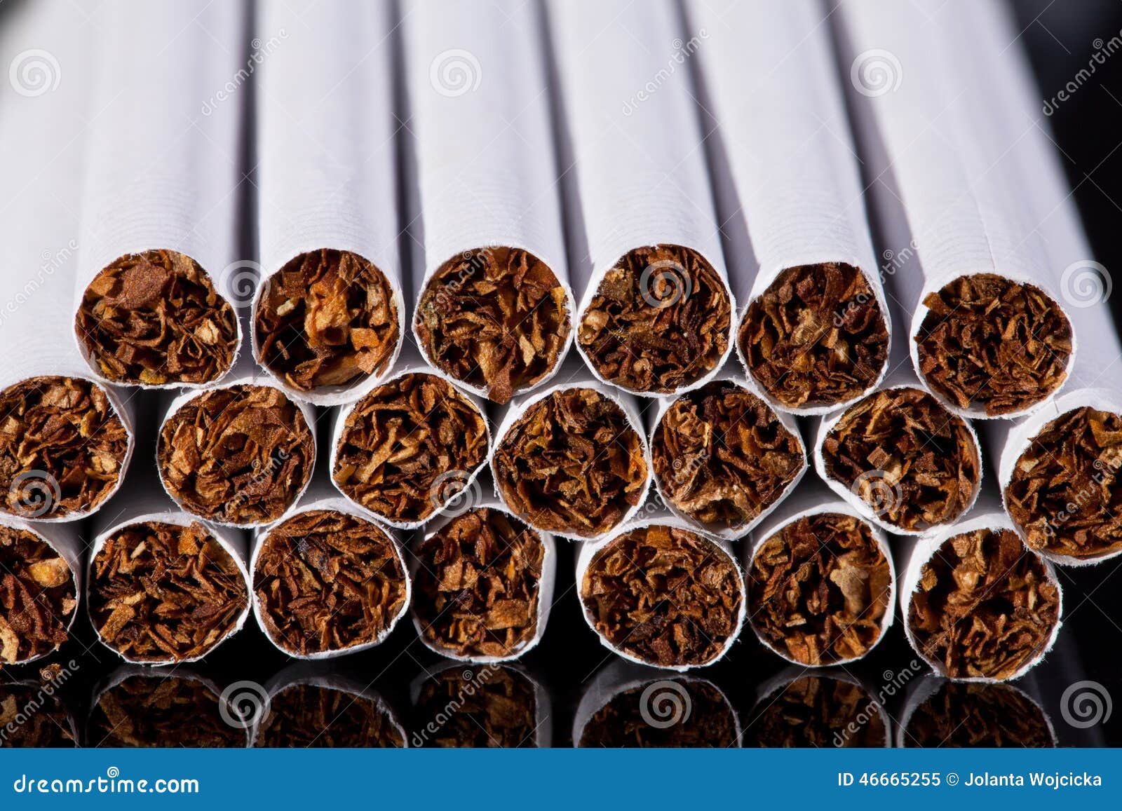 Some Thin Cigarettes on Black Background Close Up Stock Image - Image ...