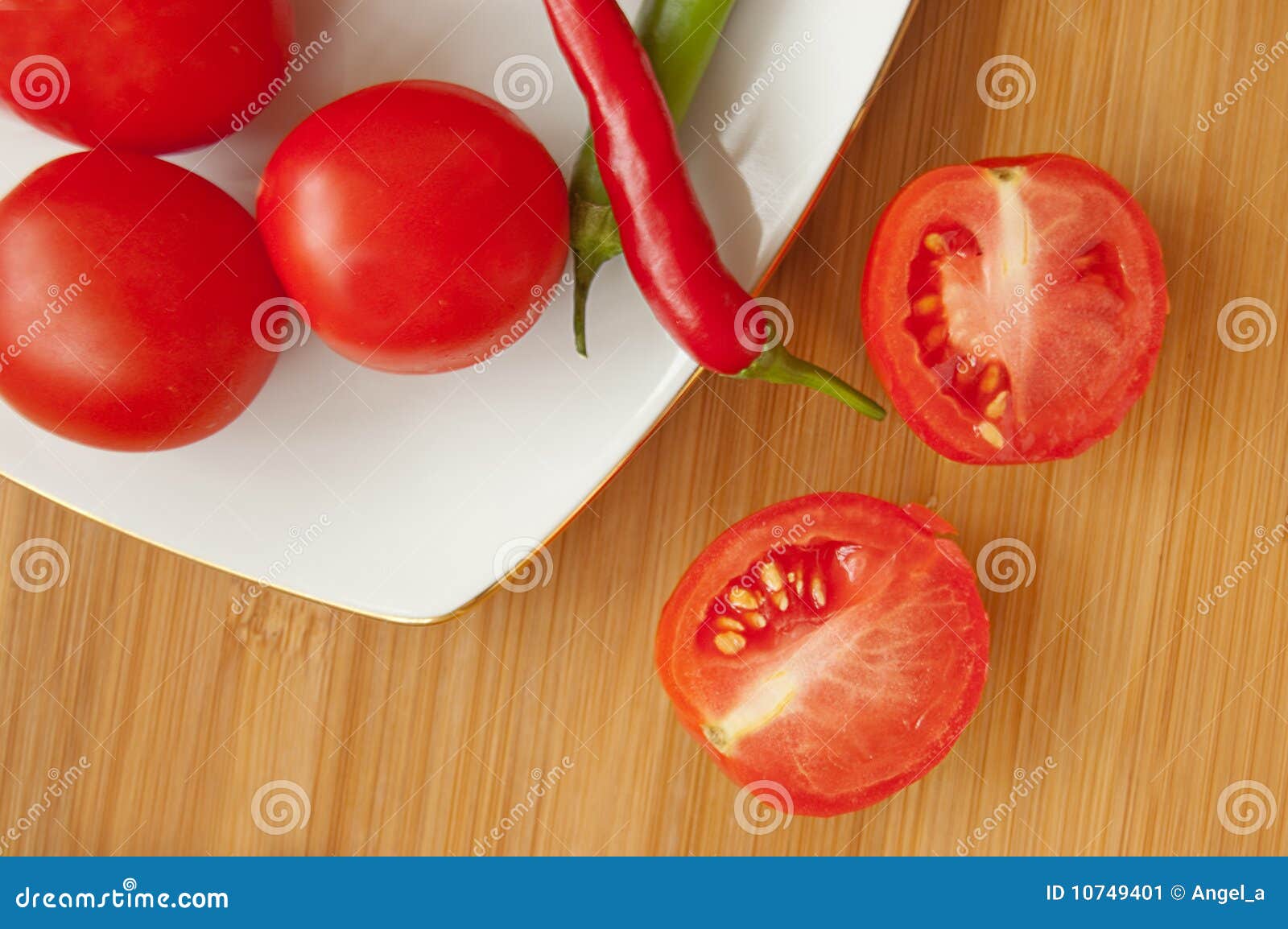 Some tomatoes and peppers stock image. Image of color - 10749401