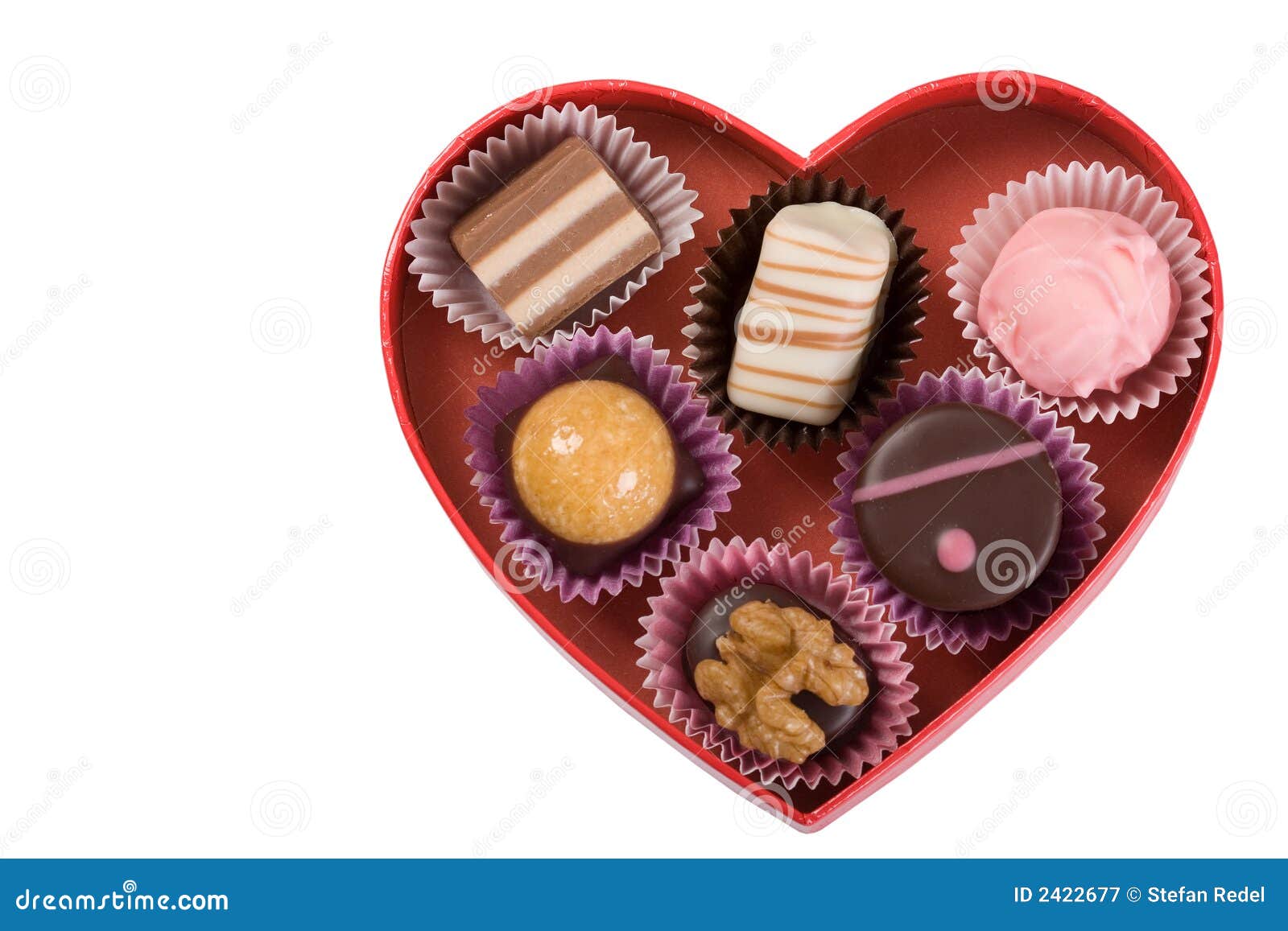 Some Truffles in Heart-shaped Stock Image - Image of baker, pink: 2422677