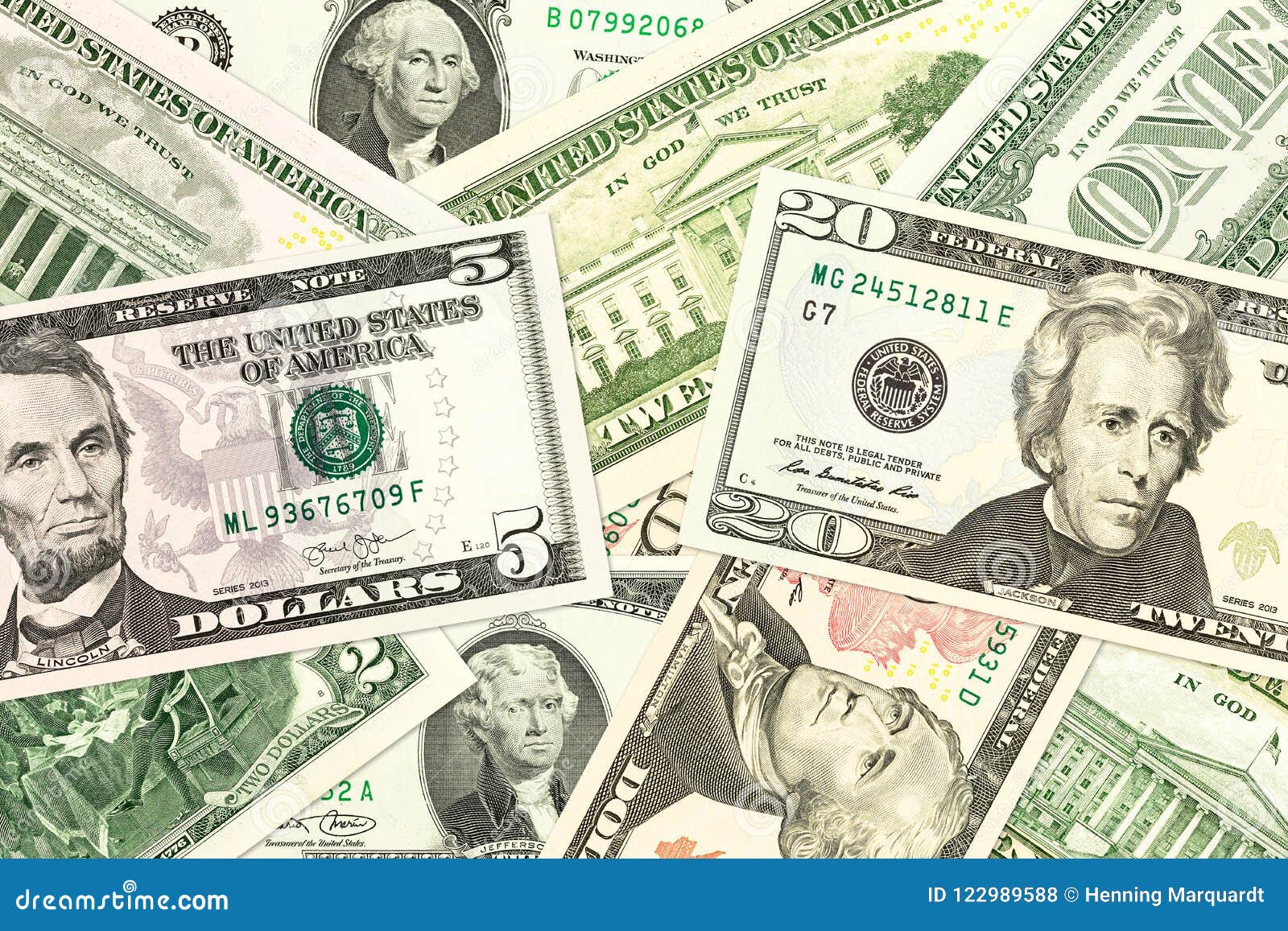 Some us-dollar bank notes stock photo. Image of concepts - 122989588