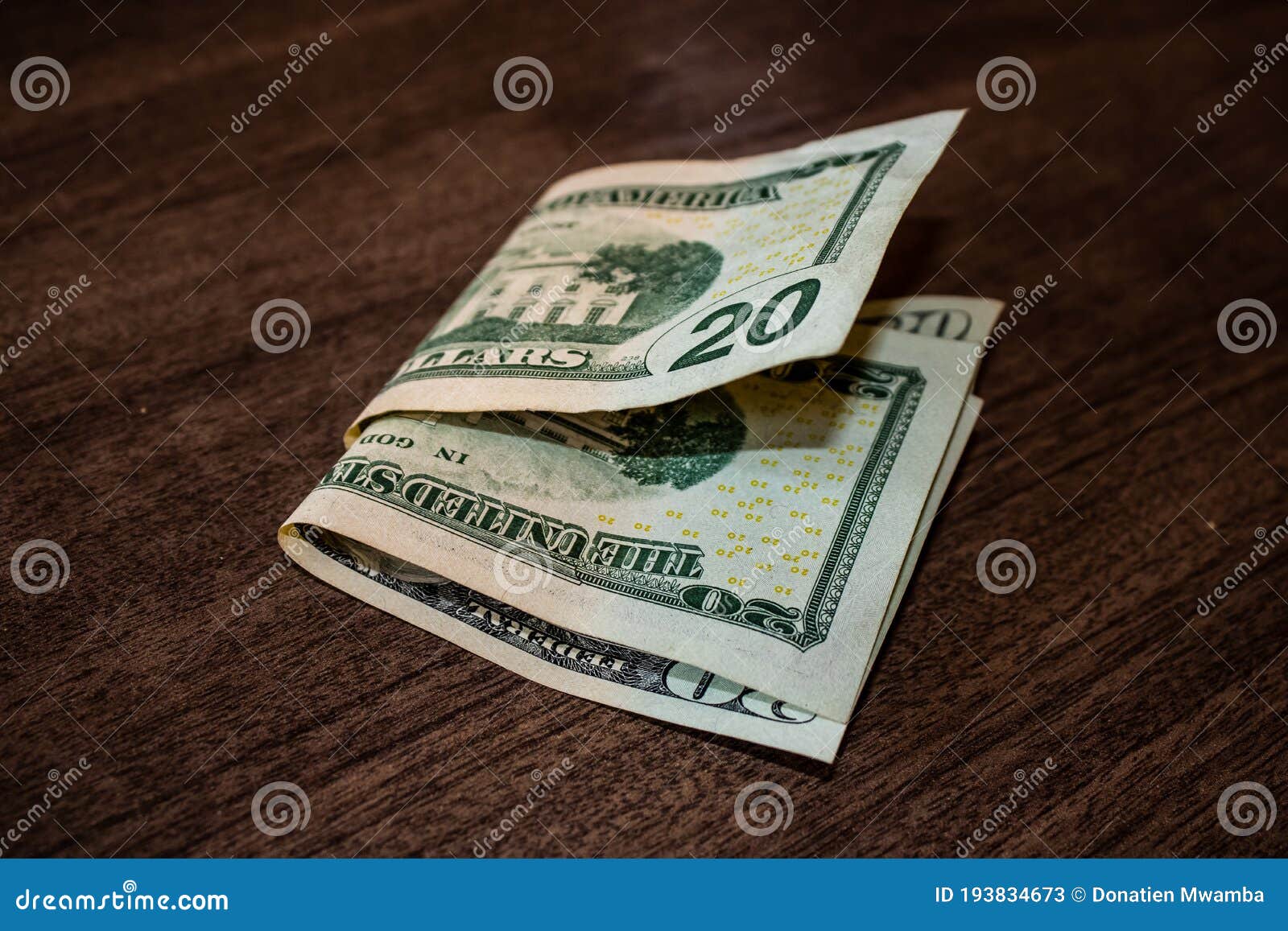 Some 20 US Dollar Bills on a Table Stock Image - Image of usdollars ...