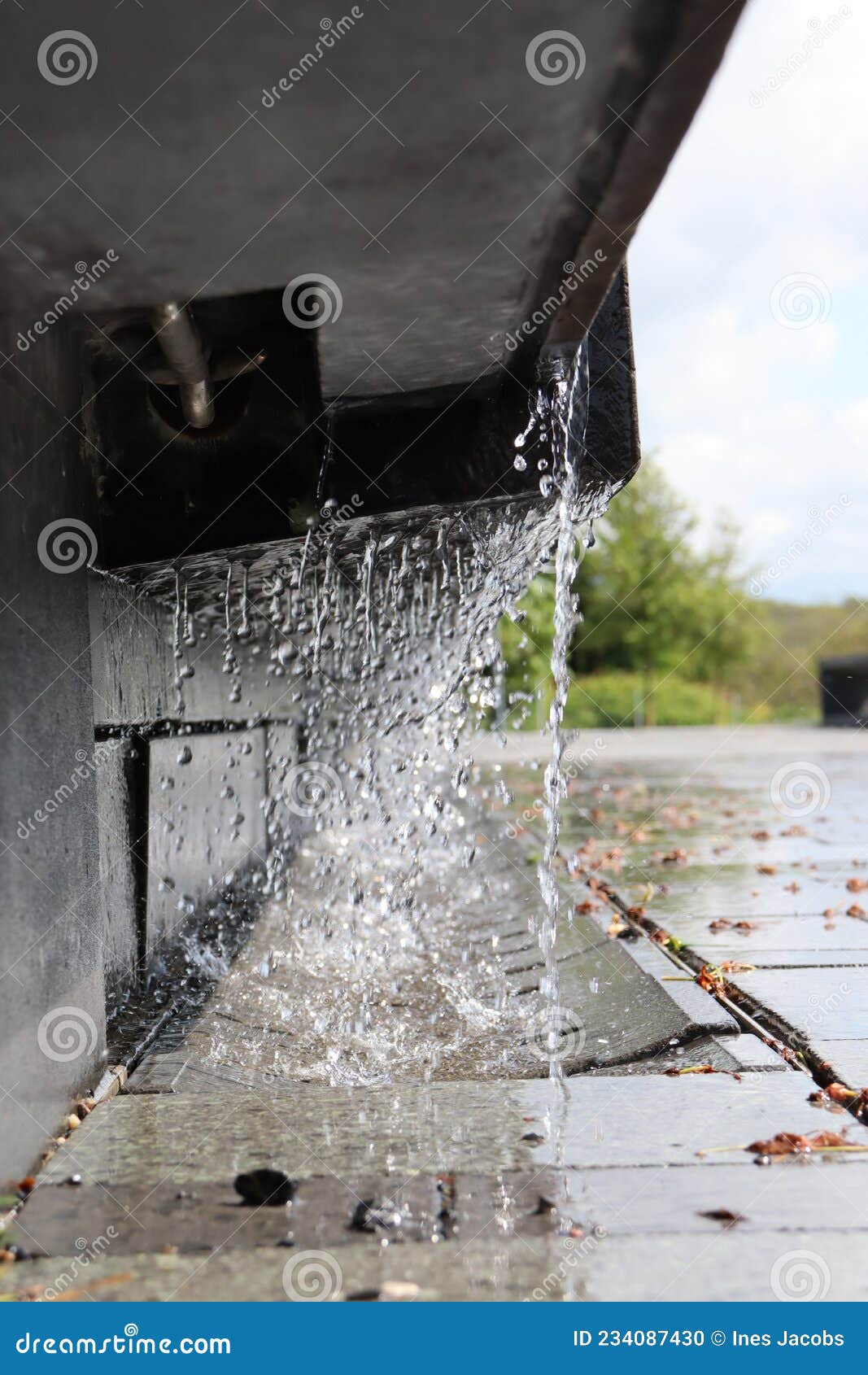 Water drops in a drain stock photo. Image of drain, drops - 234087430