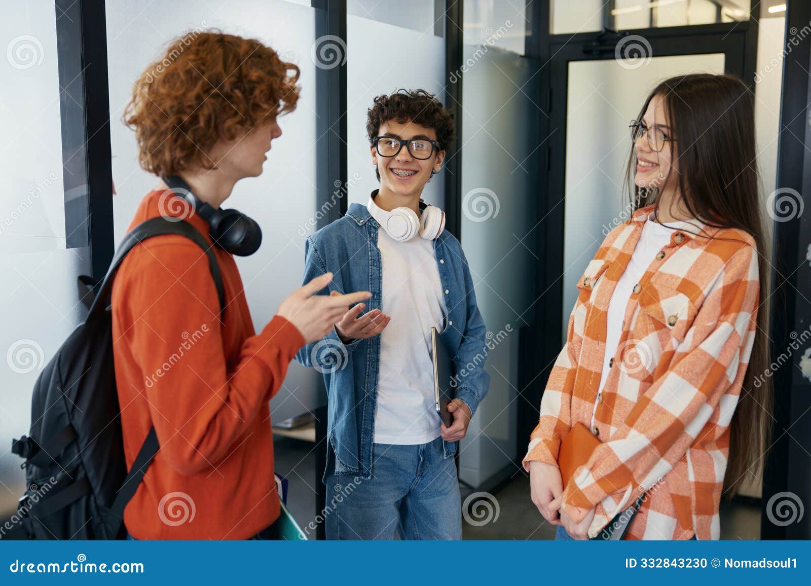 Some Young Workers Talking after Work Day Stock Photo - Image of modern ...