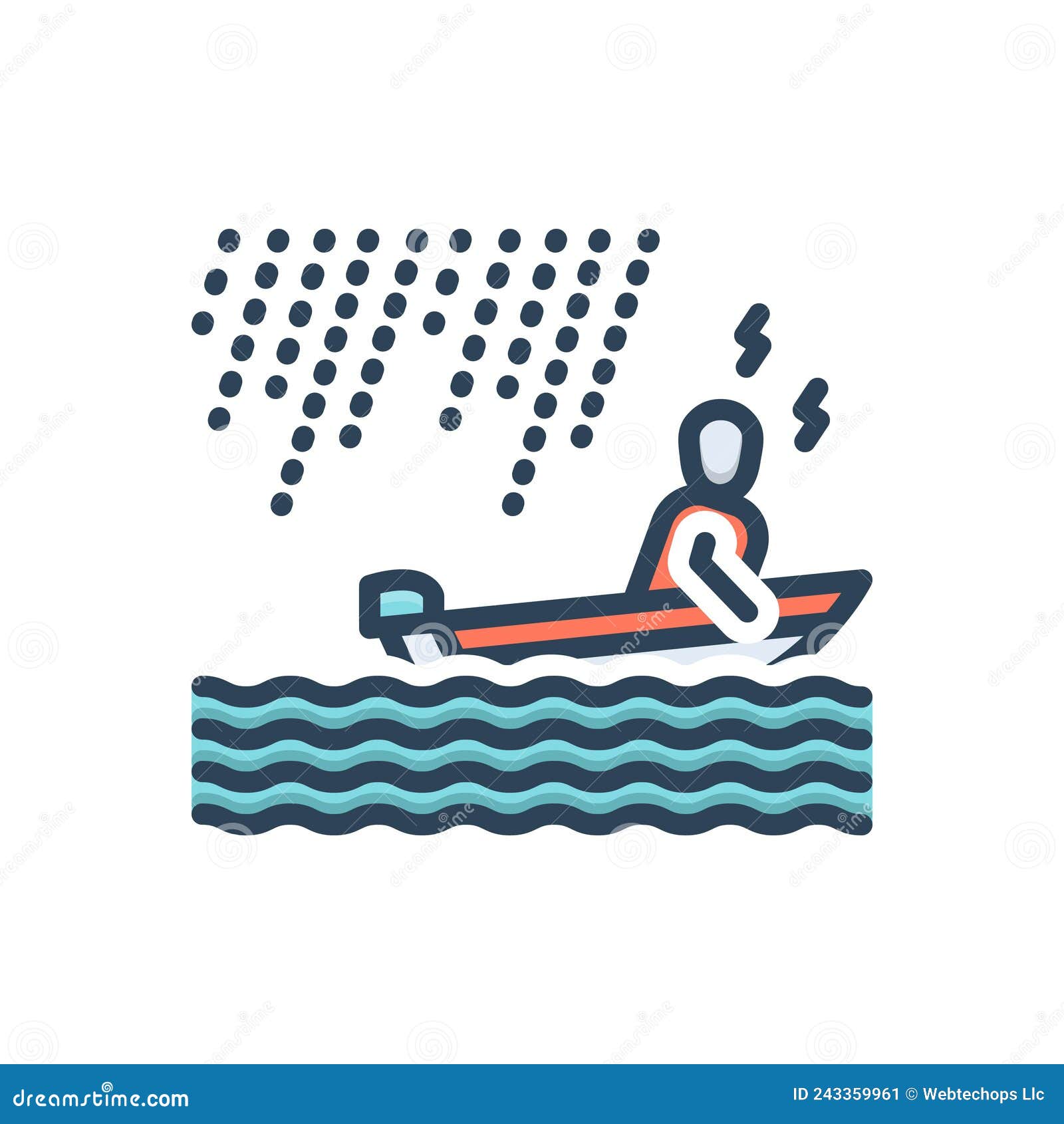 Color Illustration Icon for Somehow, in Some Way and Manner Stock ...