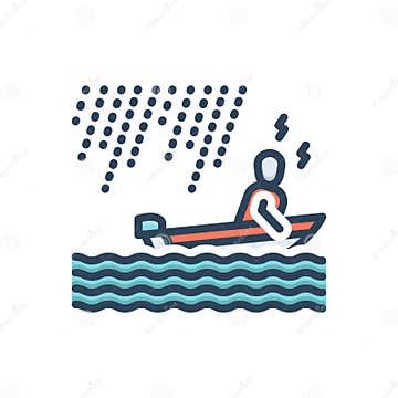 Color Illustration Icon for Somehow, in Some Way and Manner Stock ...