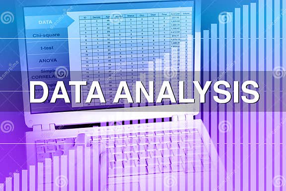Someone is Analyzing Data Using Laptop Computer with Data Analysis Word ...