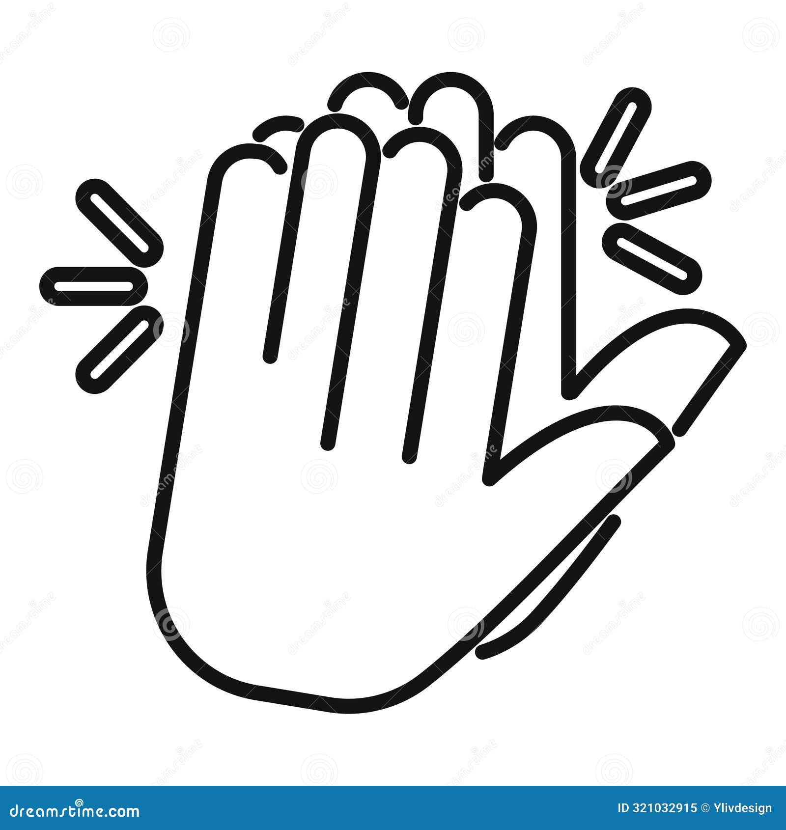 Clapping Hands Showing Approval and Appreciation Stock Vector ...