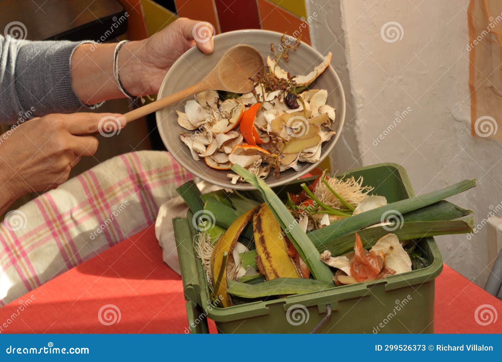 Composting Organic Kitchen Waste Stock Image - Image of scraps ...