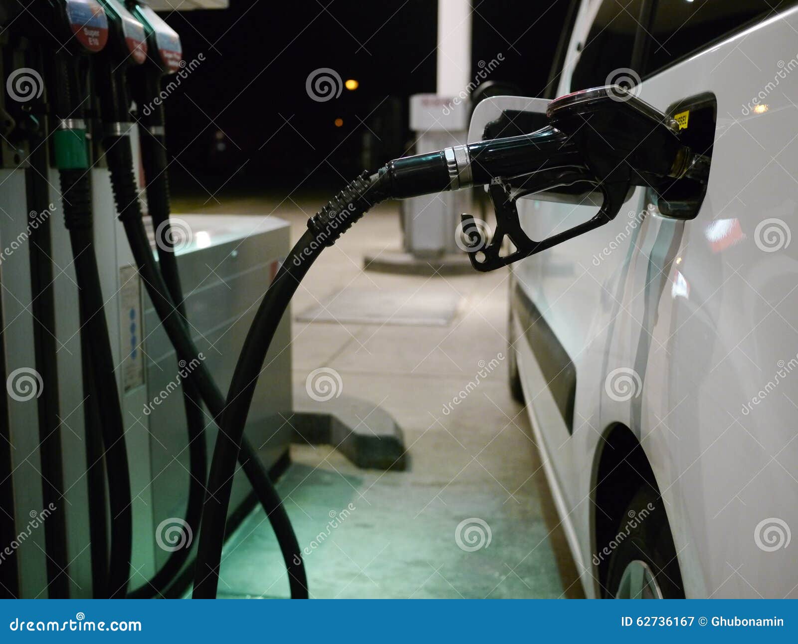 Someone Filling Up Car with Fuel for Driving Stock Image - Image of ...