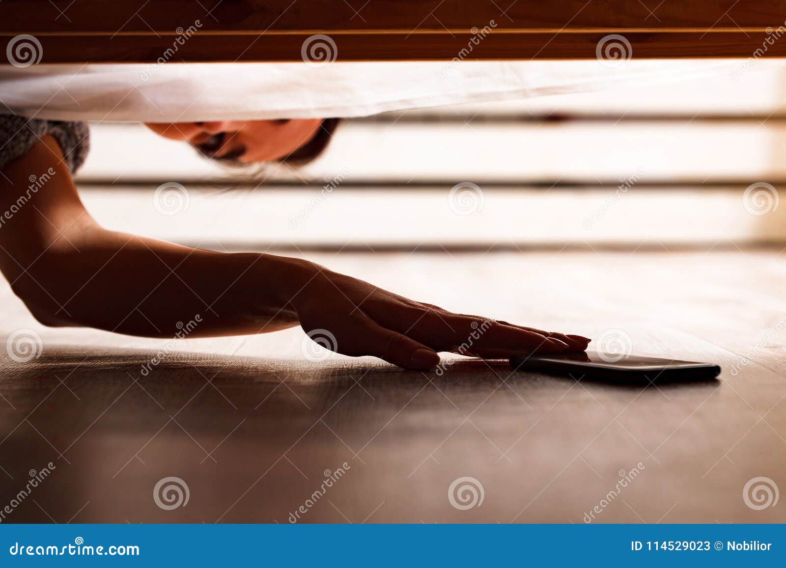 Someone is Hiding a Smartphone Stock Image - Image of house, enjoyment ...