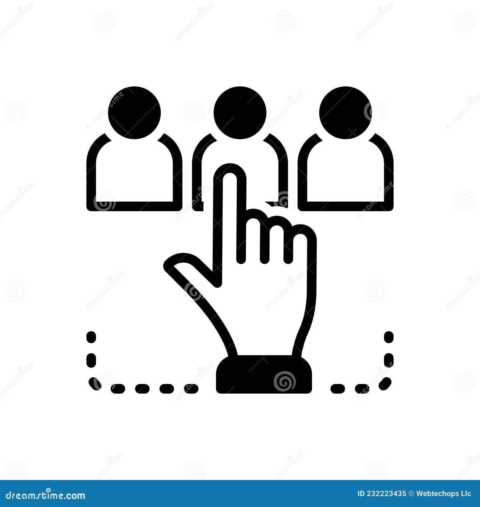 Black Solid Icon for Someone, Anybody and Pick Stock Vector ...