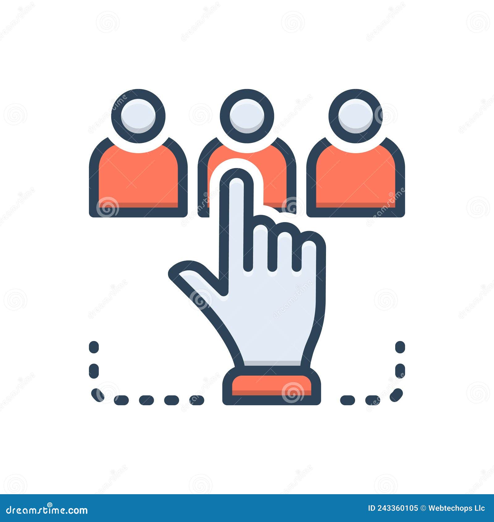 Color Illustration Icon for Someone, Any and Anybody Stock Vector ...