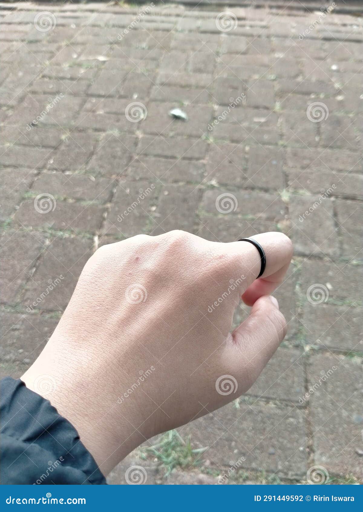 Someone is Wearing a Ring on the Index Finger Stock Photo - Image of ...