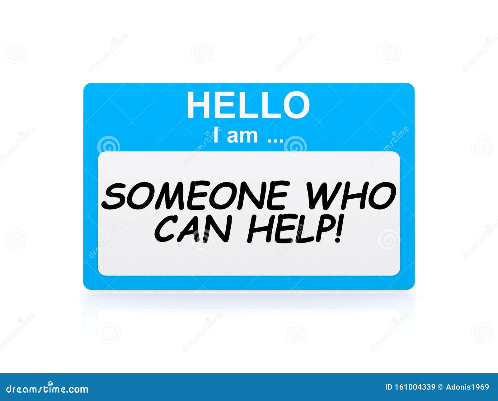 Someone who can help tag stock illustration. Illustration of help ...