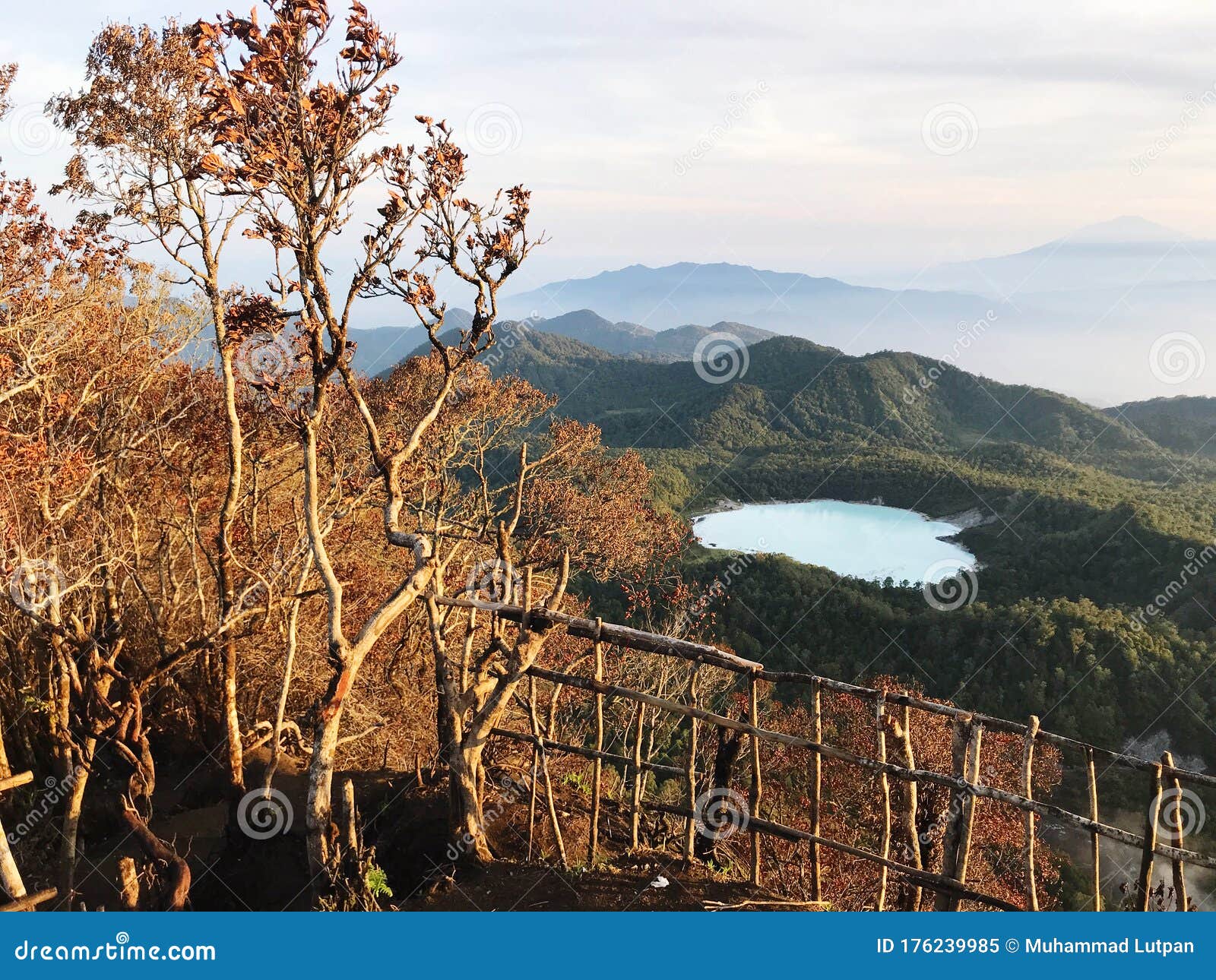 Someone Who is Looking at the Beautiful View of the Lake from Above ...