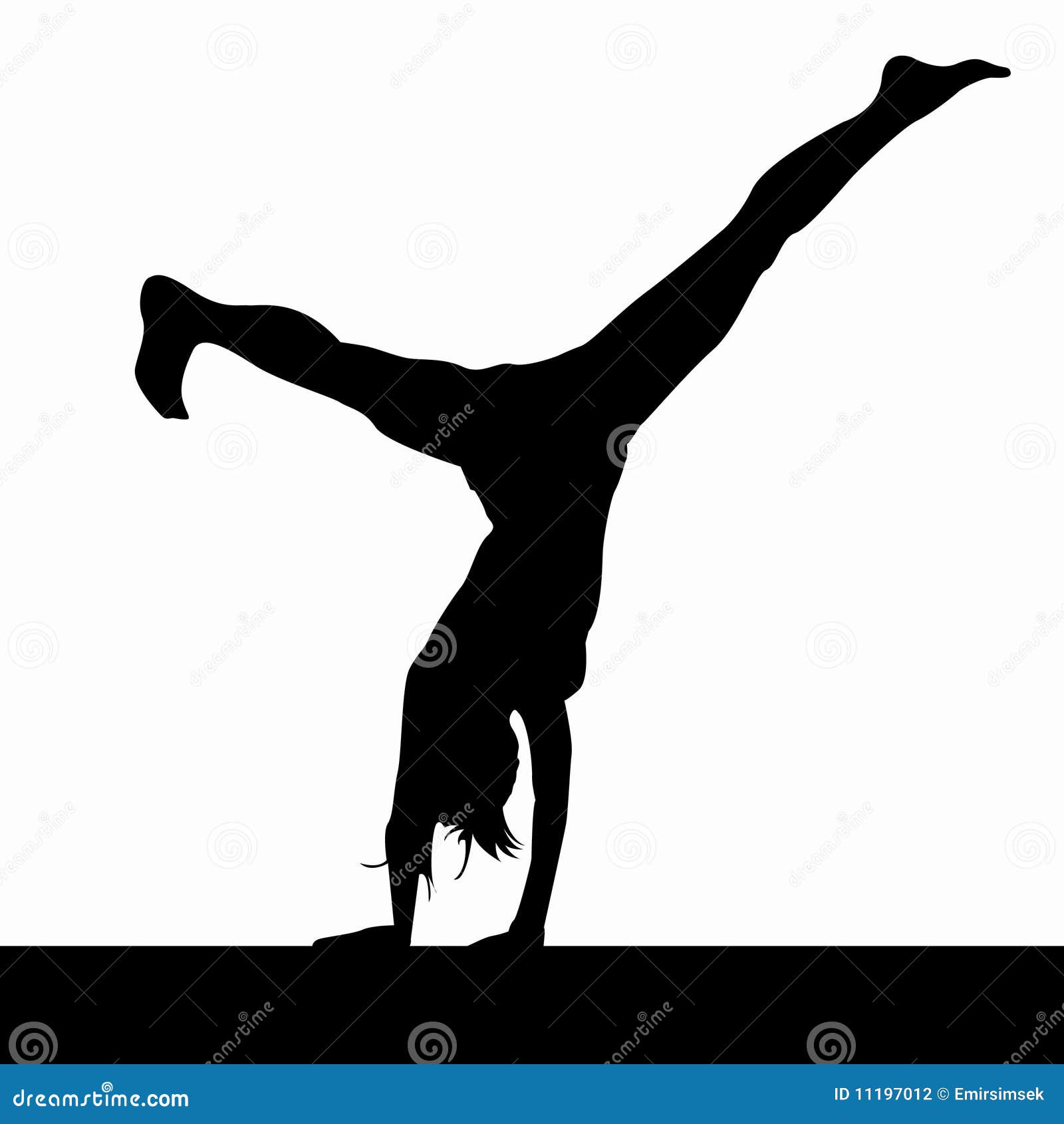 Somersault stock vector. Illustration of champion, competition - 11197012