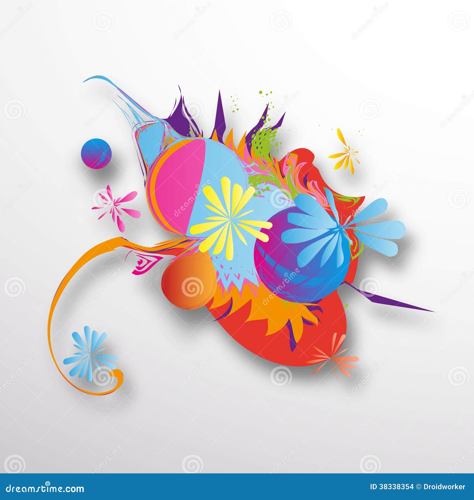 Something Colorful Abstract Digital Art Stock Vector - Illustration of ...
