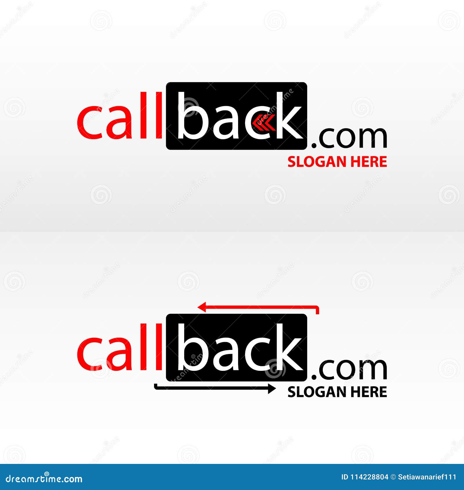 Callback Logotype Design stock vector. Illustration of concept - 114228804