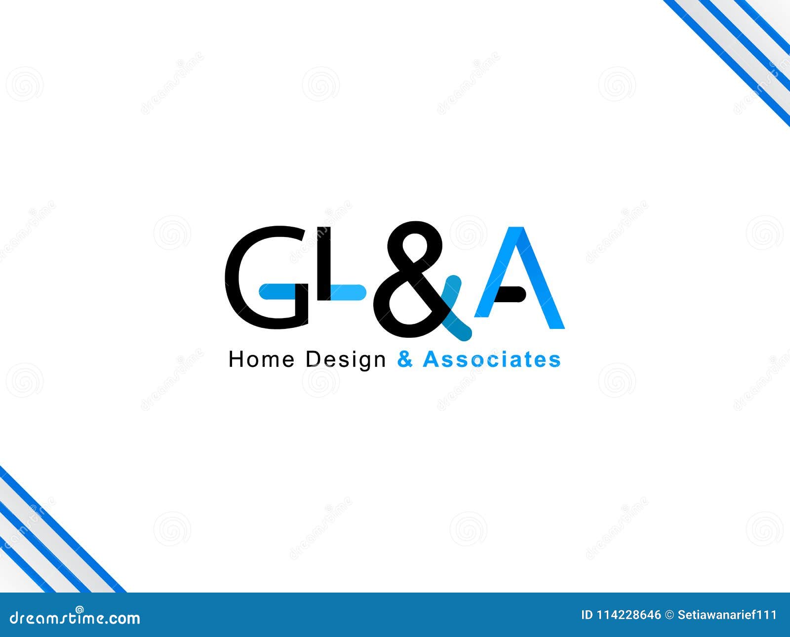 G,L and a logo Design stock vector. Illustration of business - 114228646