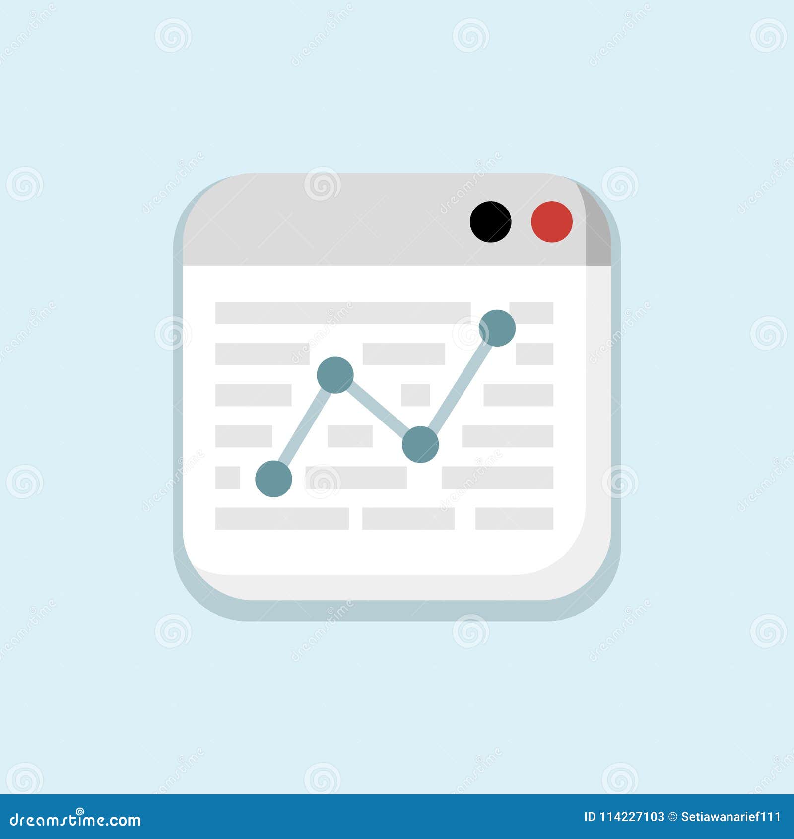 Graphics, Diagrams, Data, Balance Sheets Window in Blue Icon Stock ...