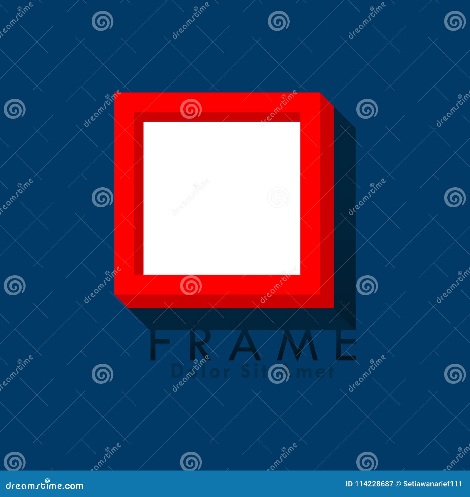RED FRAME logo design stock vector. Illustration of arrow - 114228687