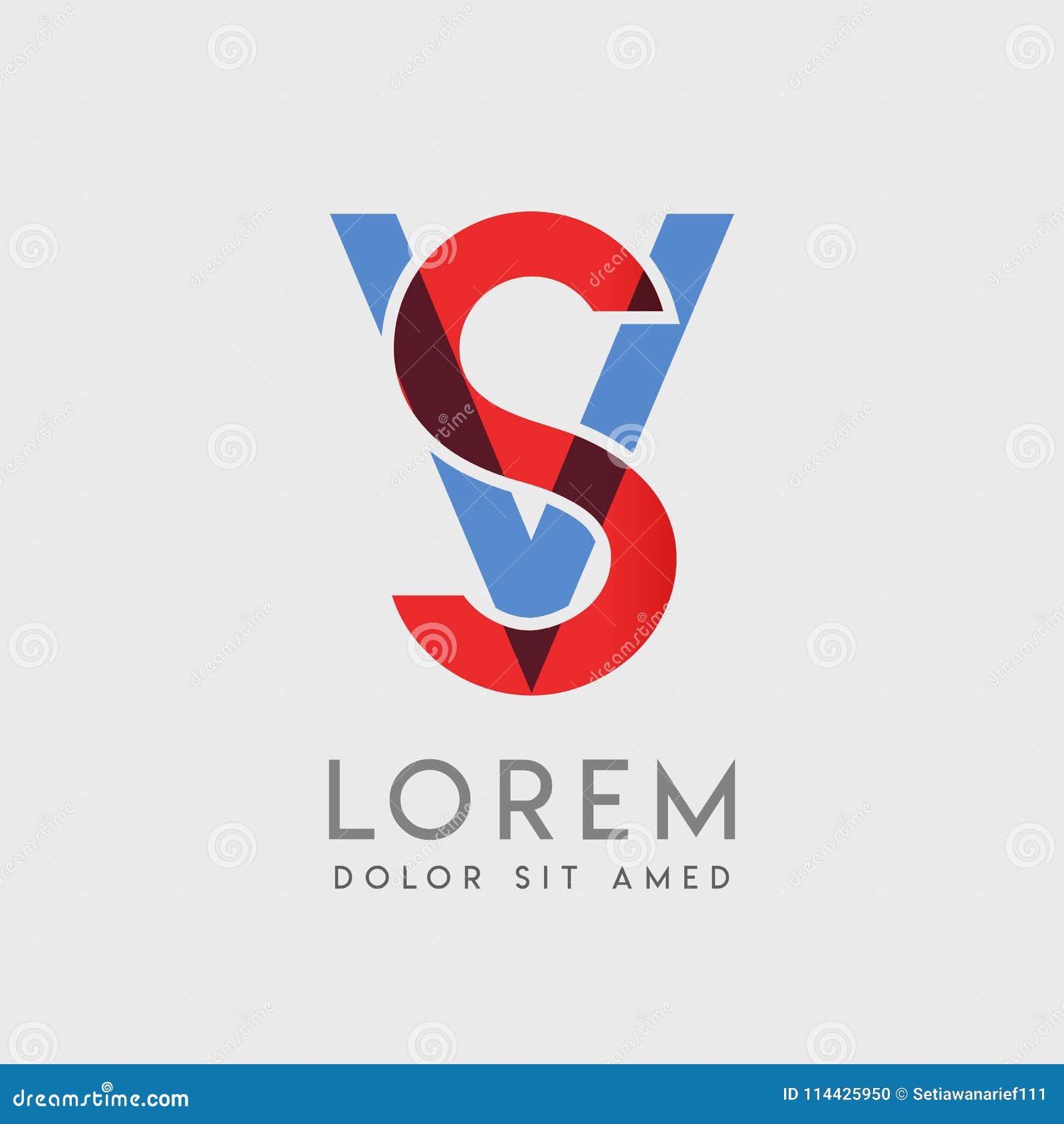 SV Logo Letters with & X22;blue and Red& X22; Gradation Stock Vector ...