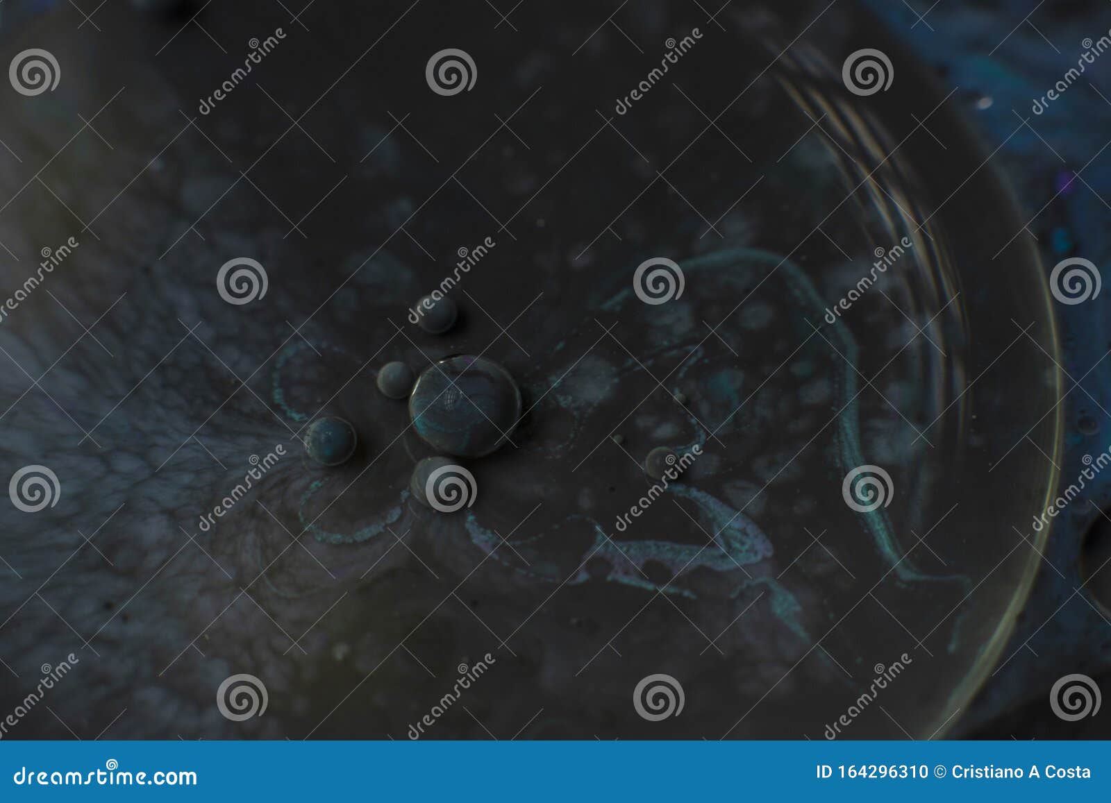 Something Strange in Dark Fluid Substance Stock Photo - Image of ...
