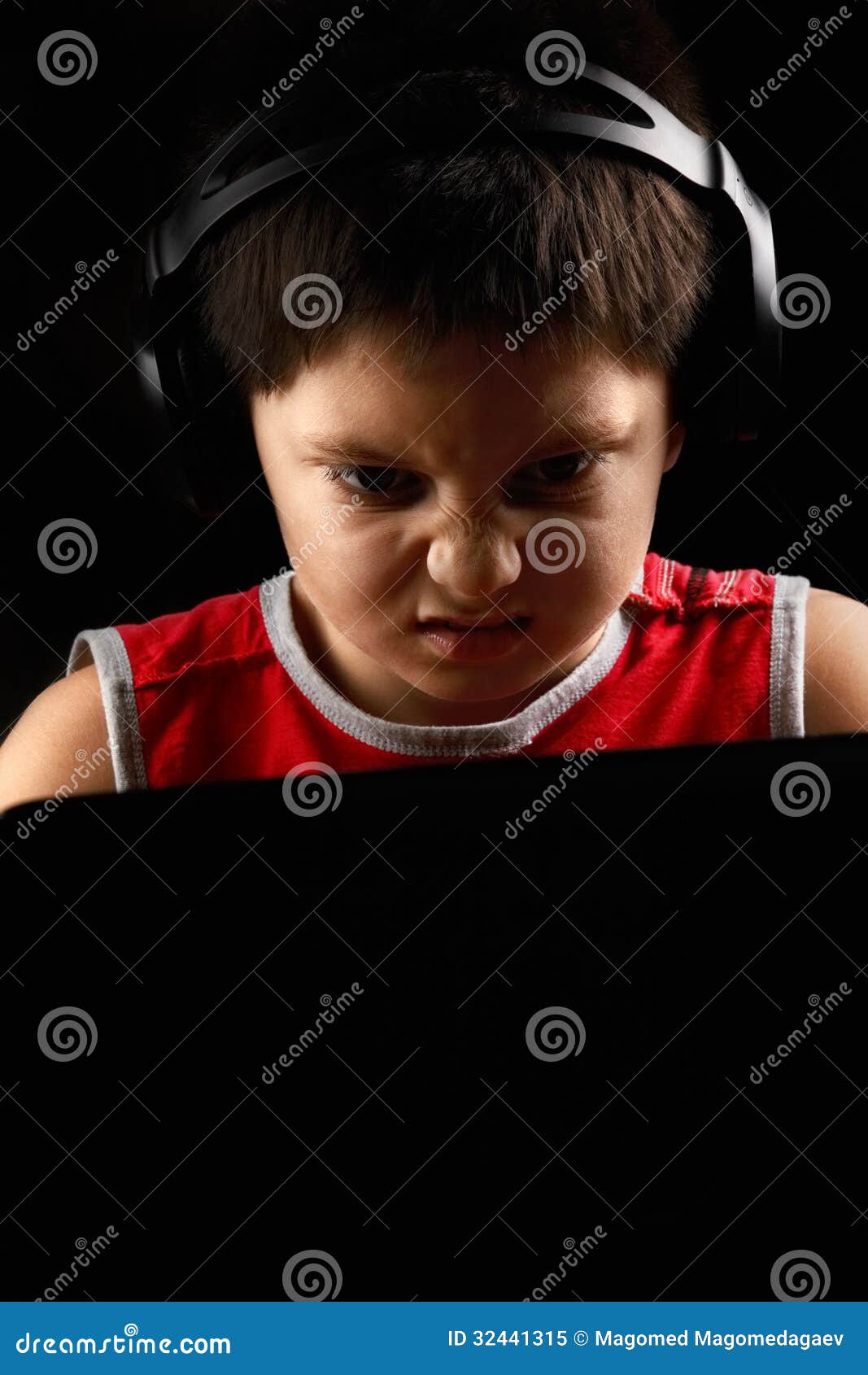 Something unpleasant stock image. Image of headphones - 32441315