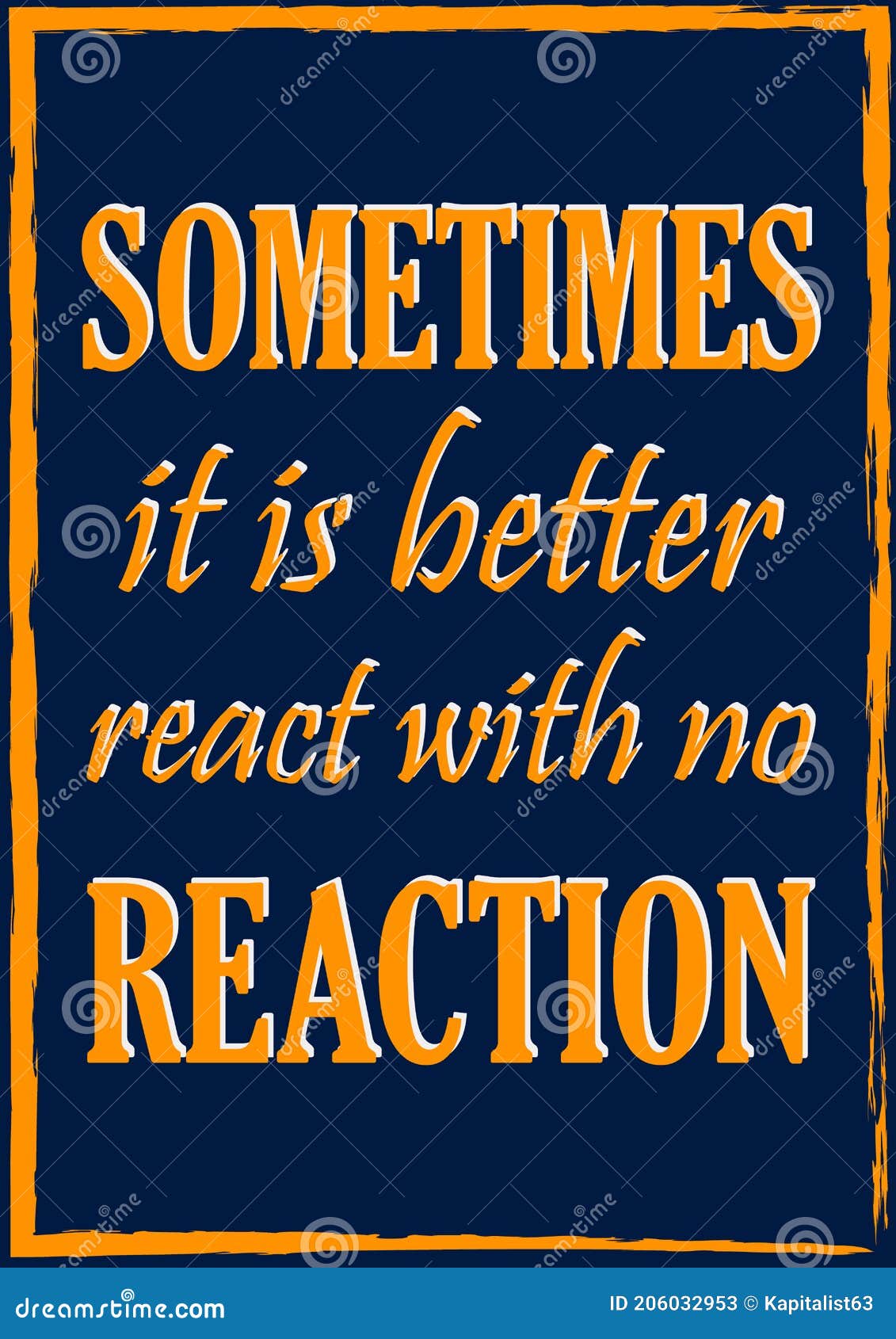 Sometimes it is Better React with No Reaction. Inspiring Motivation ...