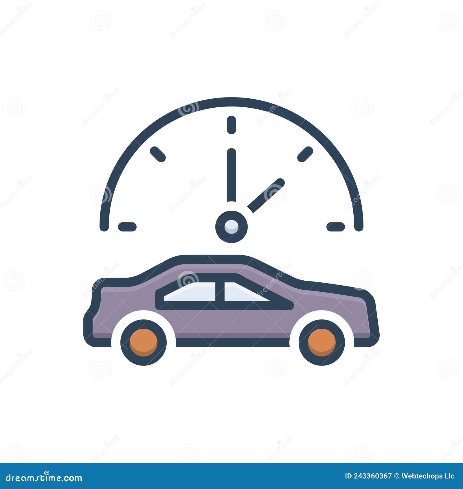 Color Illustration Icon for Sometimes, Occasionally and Times Stock ...