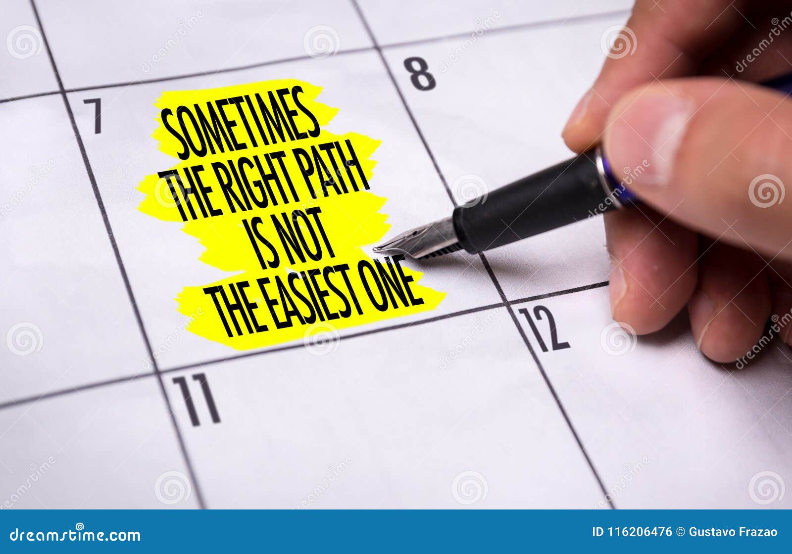 Sometimes the Right Path is Not Easiest One on a Conceptual Image Stock ...