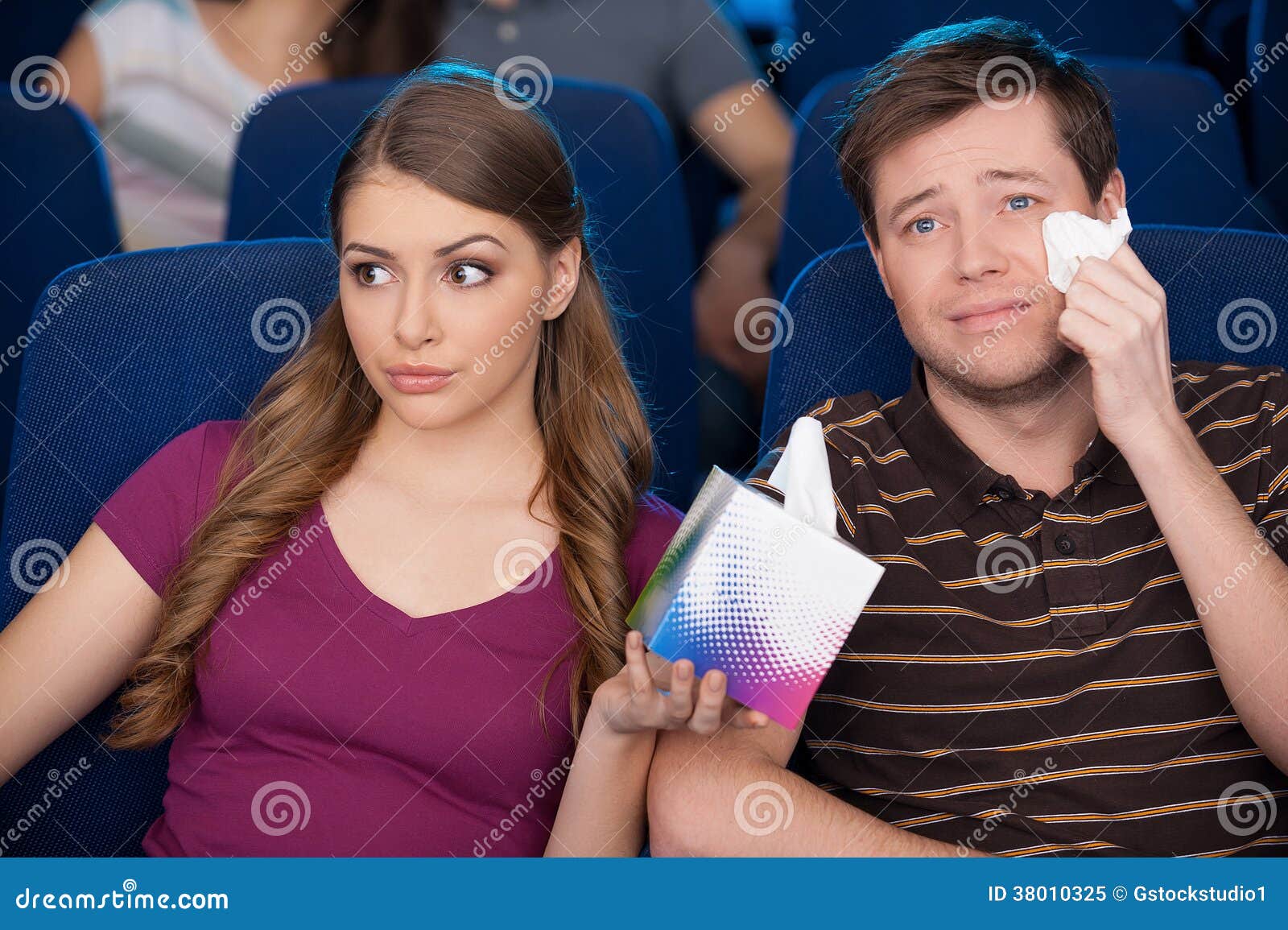 Sometimes he is Too Sentimental. Stock Image - Image of handkerchief ...