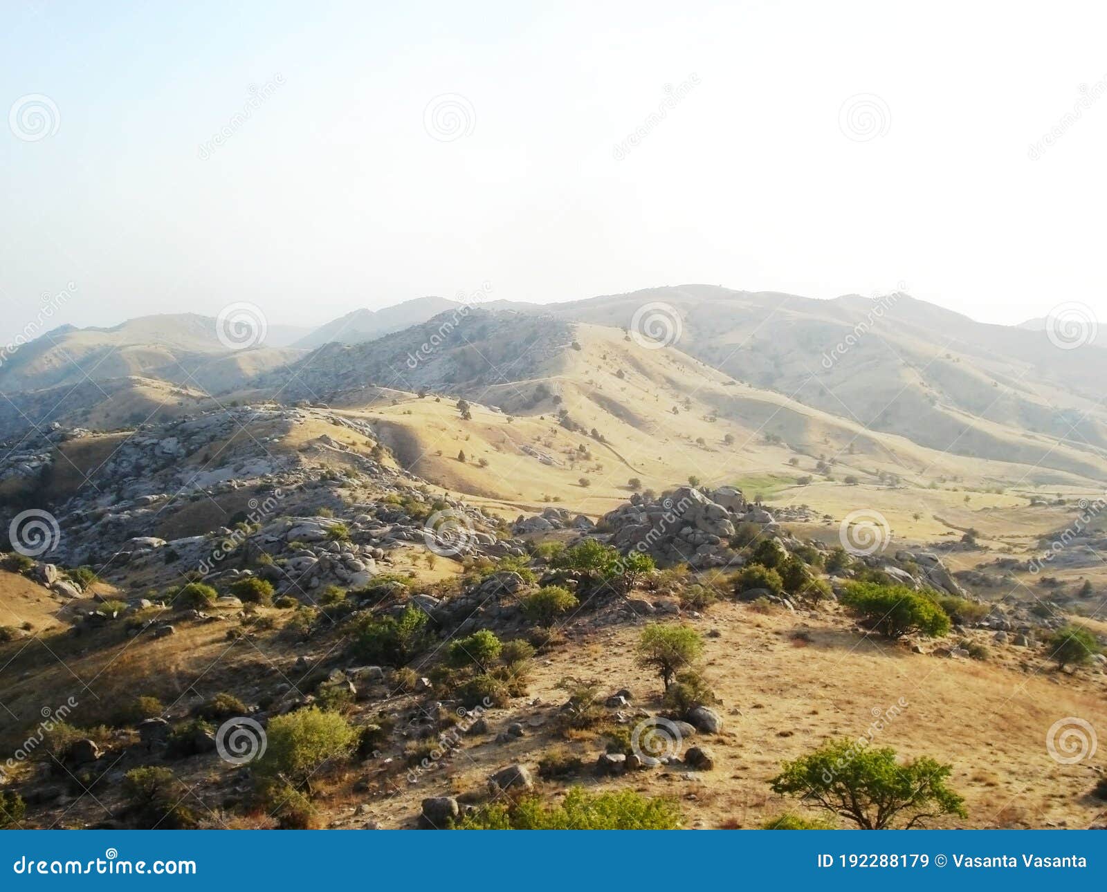 Somewhere in the Mountains of Uzbekistan. Surrounding Area of Samarkand ...