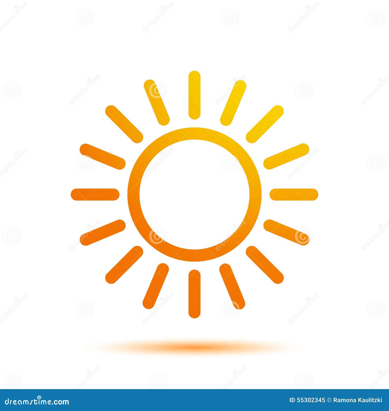 Sommar Sun Logo Design Template Stock Illustrationer - Illustration av ...