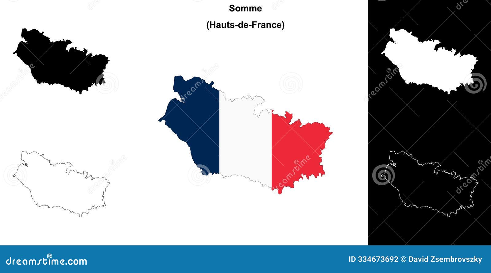 Somme Department France, French Republic, Hauts-de-France Region Map ...