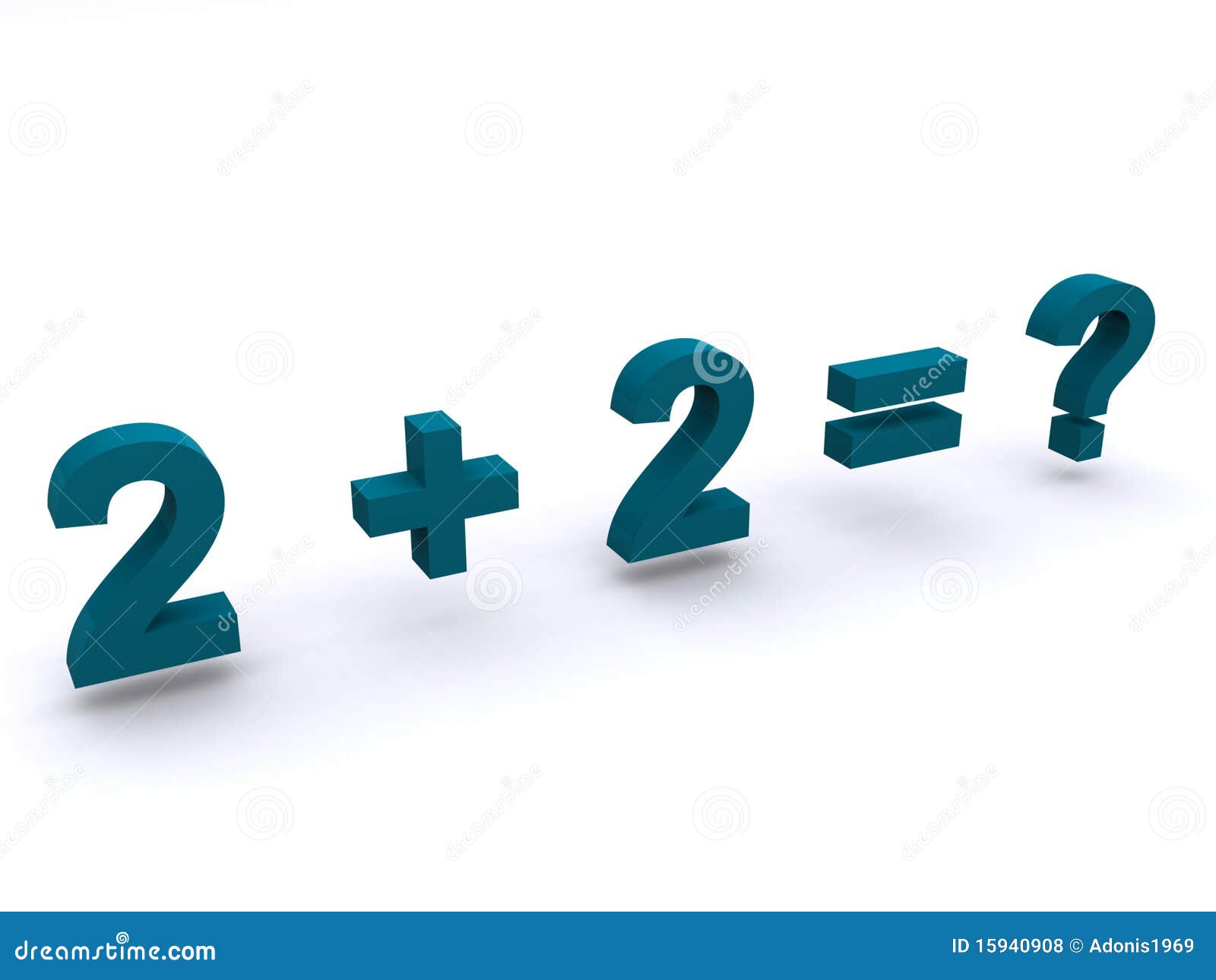 Somme Simple D'ajout De Maths Illustration Stock - Illustration du ...