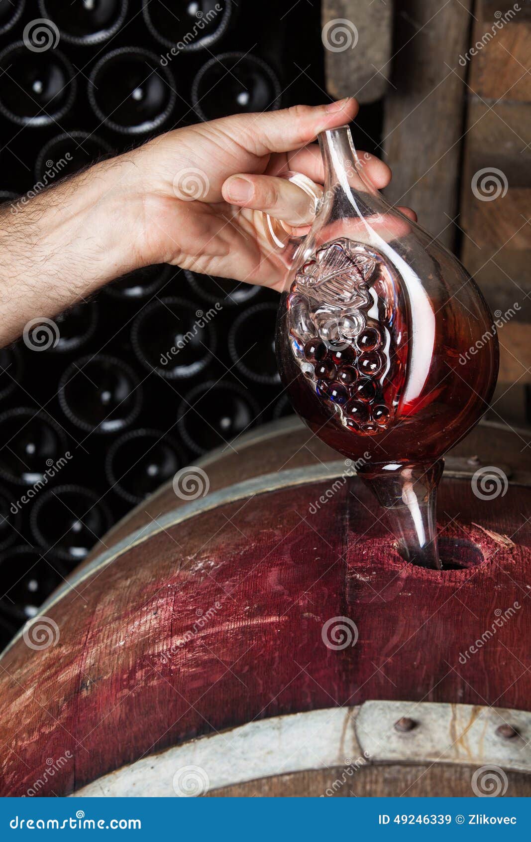 Sommelier Sampling Red Wine Stock Image - Image of grapes, beverage ...