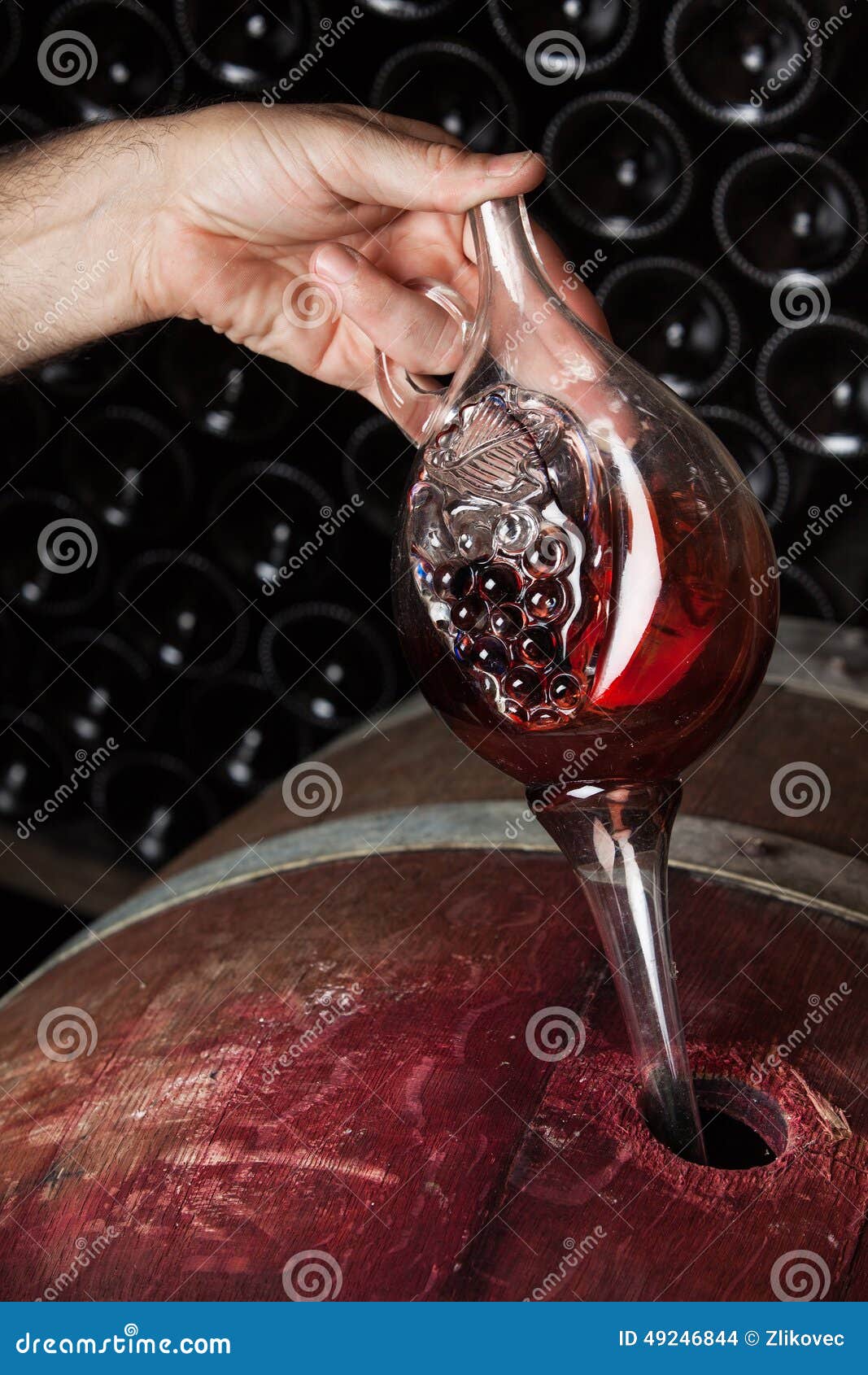 Sommelier Sampling Red Wine Stock Photo - Image of luxurious, drink ...