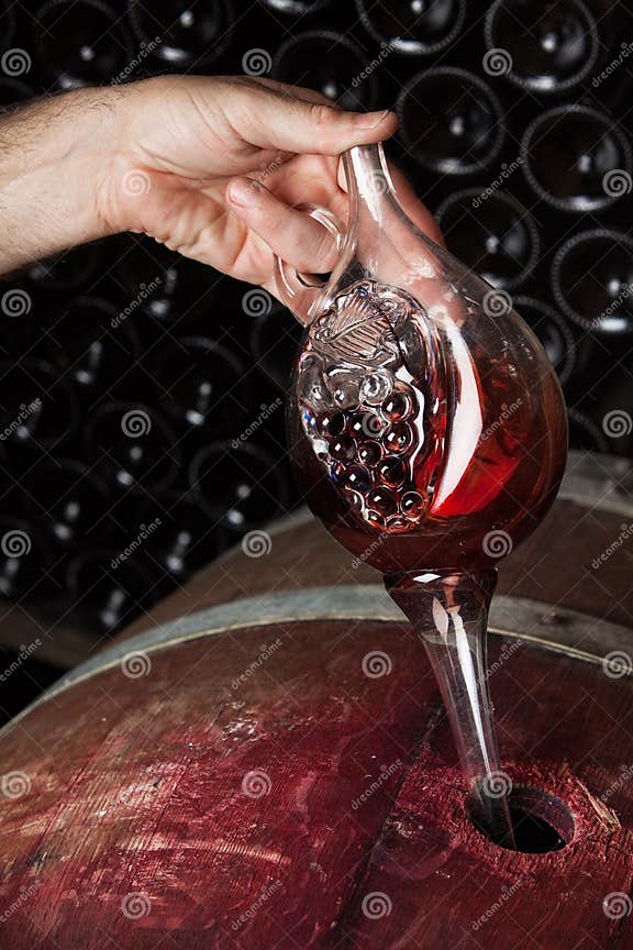Sommelier Sampling Red Wine Stock Photo - Image of luxurious, drink ...