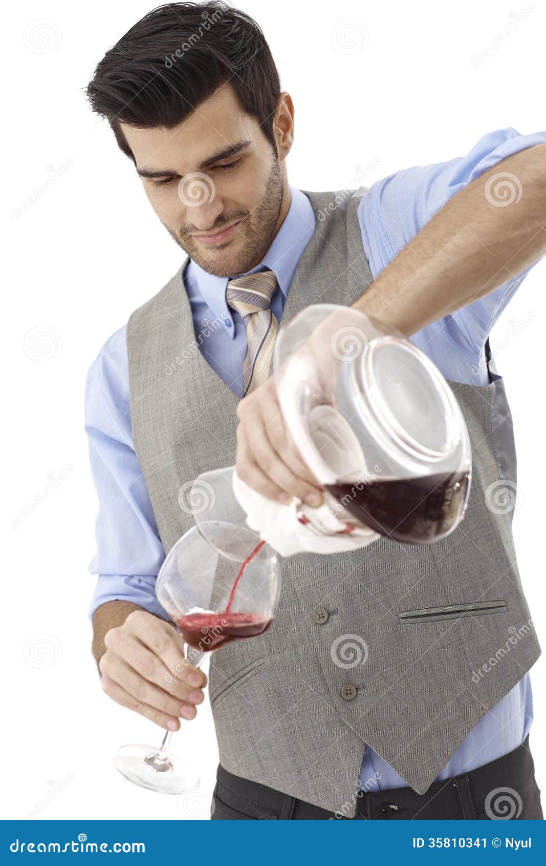 Sommelier in work stock image. Image of single, black - 35810341