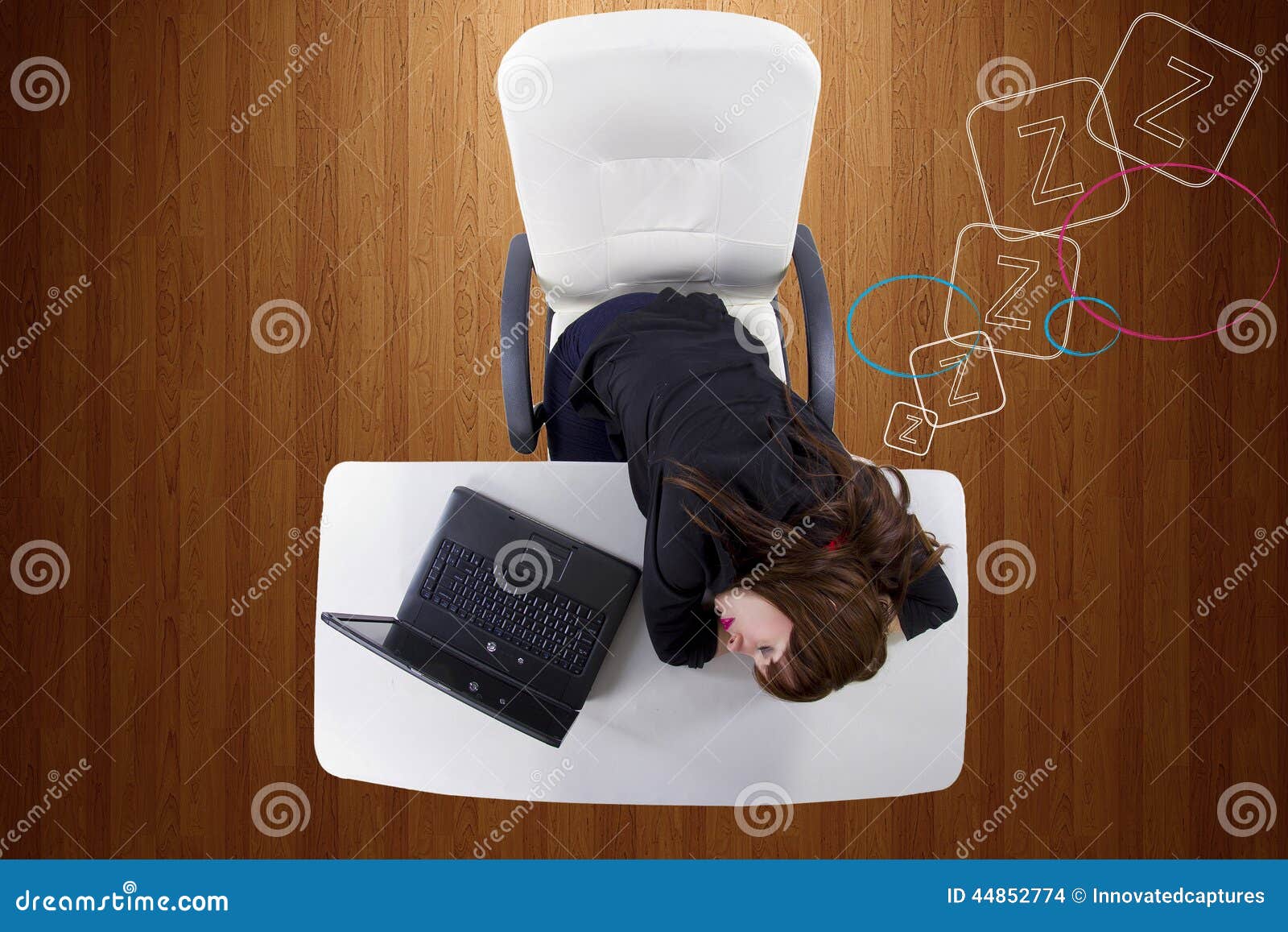 Somnoler photo stock. Image du somnoler, travail, femelle - 44852774